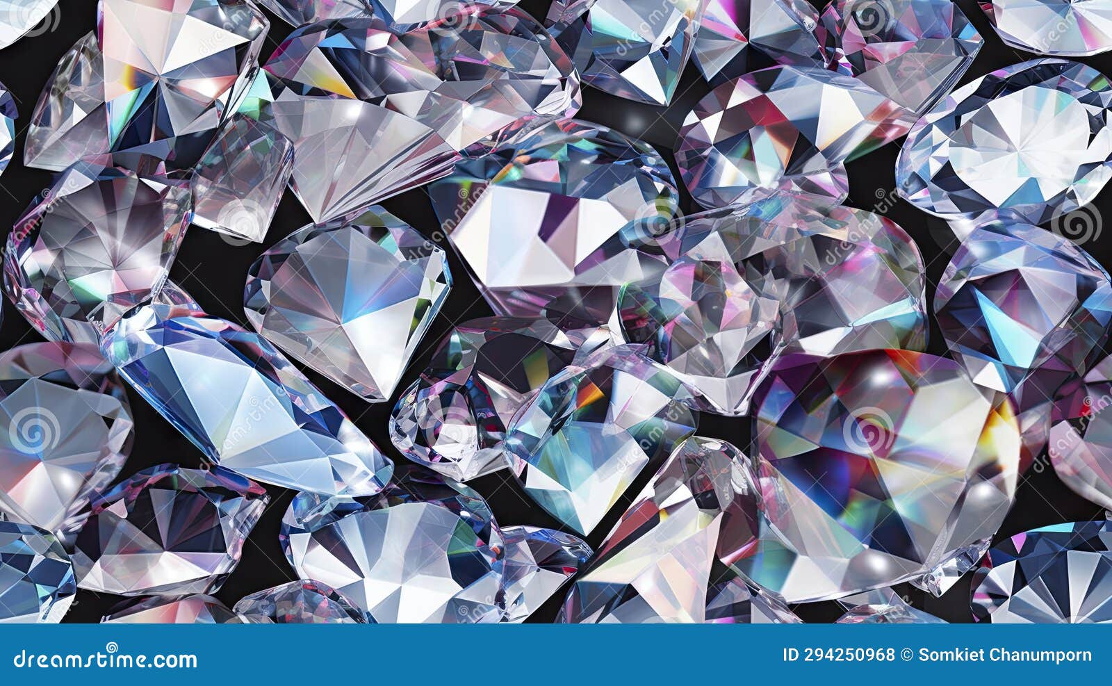 Seamless Diamond Pattern Background, Abstract Gem, Crystal Texture ...