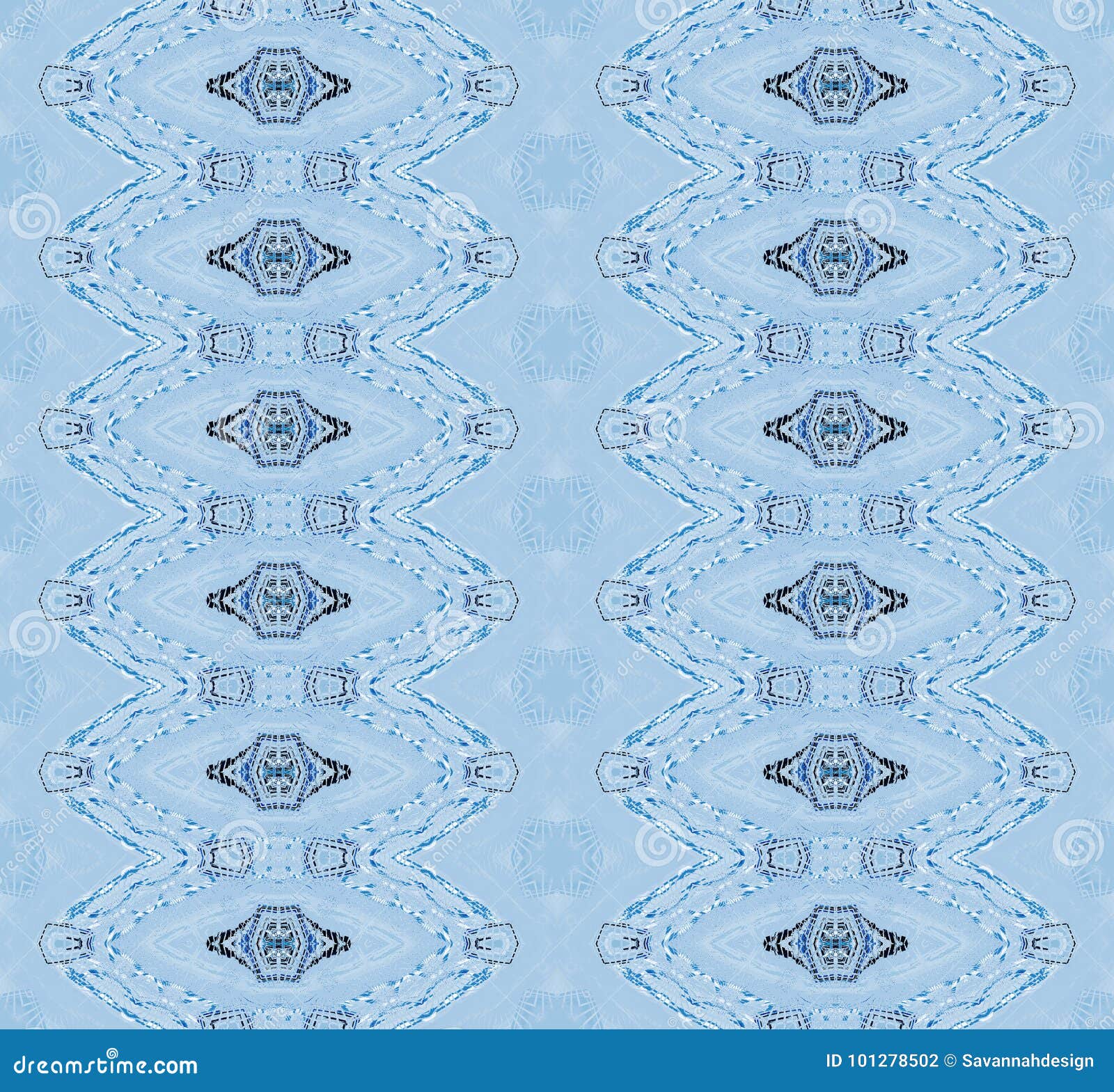 Seamless Diamond Pattern Light Blue Black Stock Illustration ...