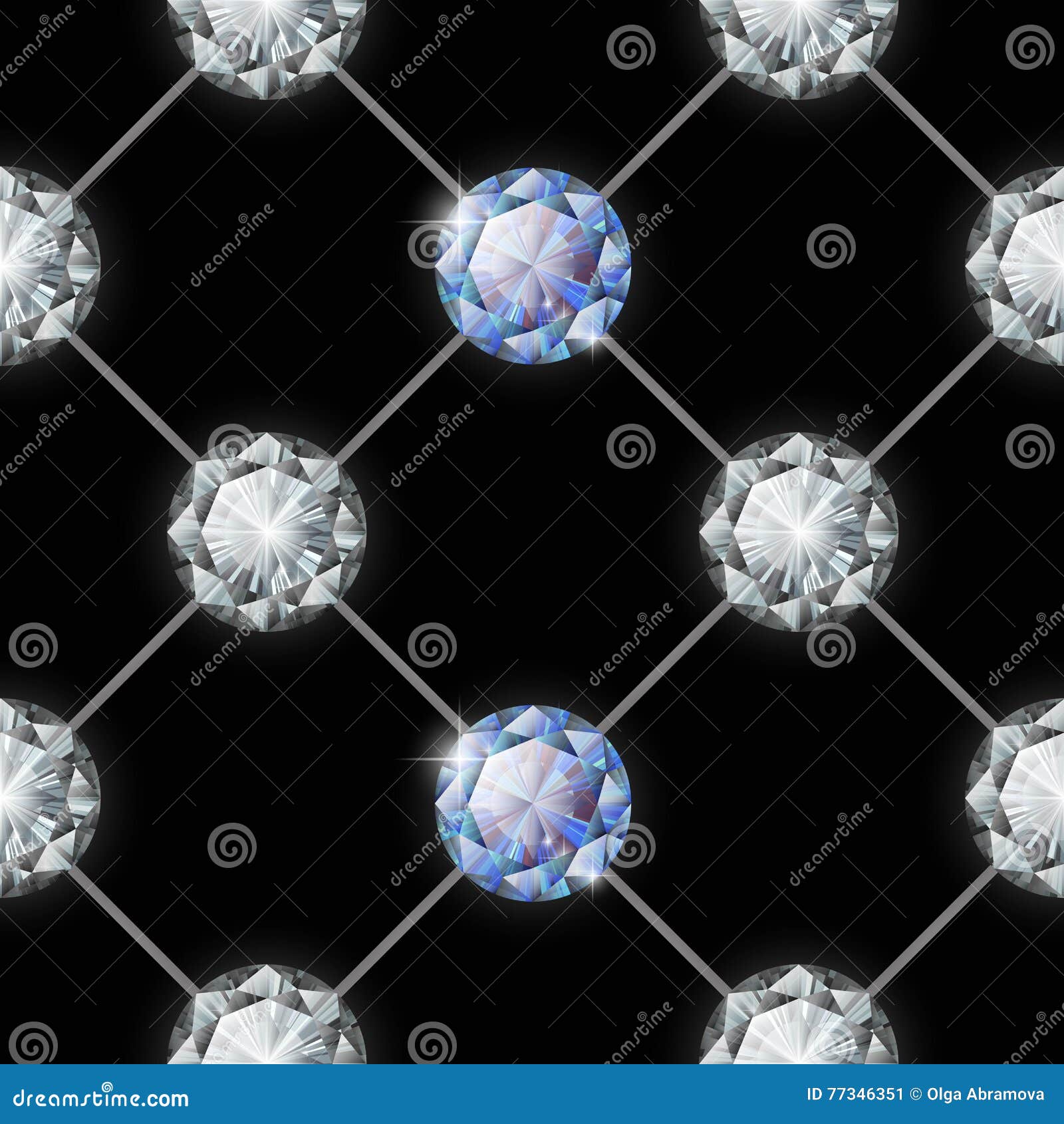 Seamless Diamond Pattern. Vector Illustration Stock Illustration ...