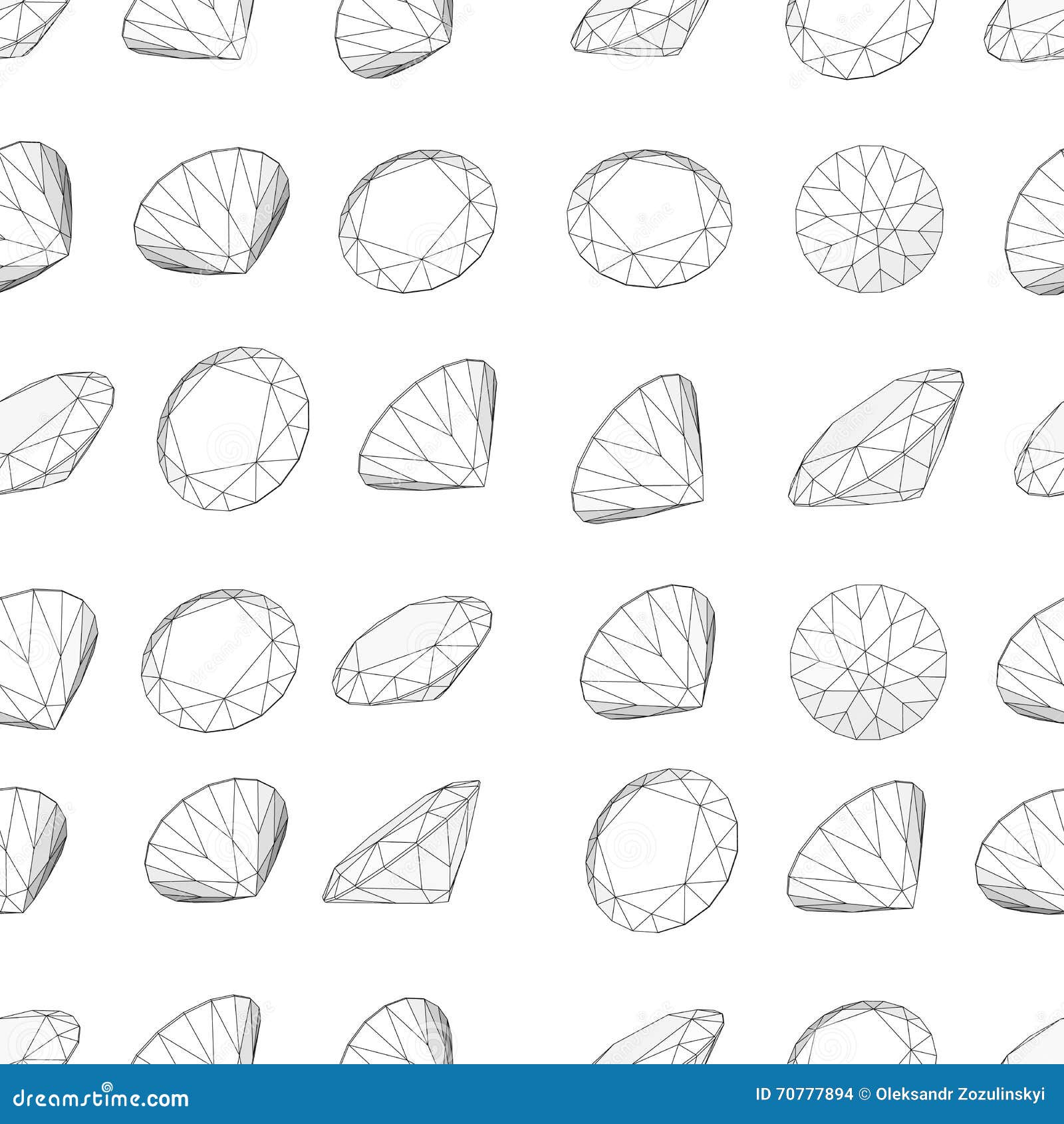 Seamless Diamond Pattern. Vector Illustration Stock Vector ...