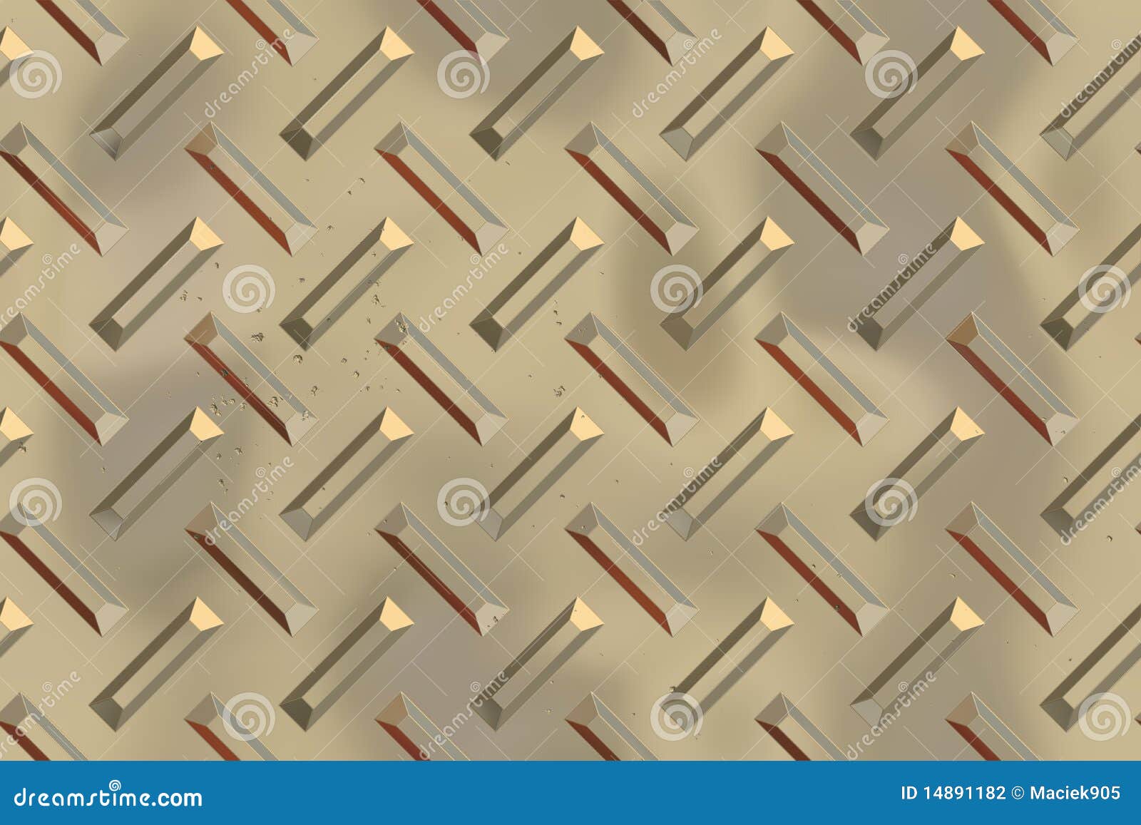 Seamless Diamond Plate Texture Stock Illustration - Illustration of ...