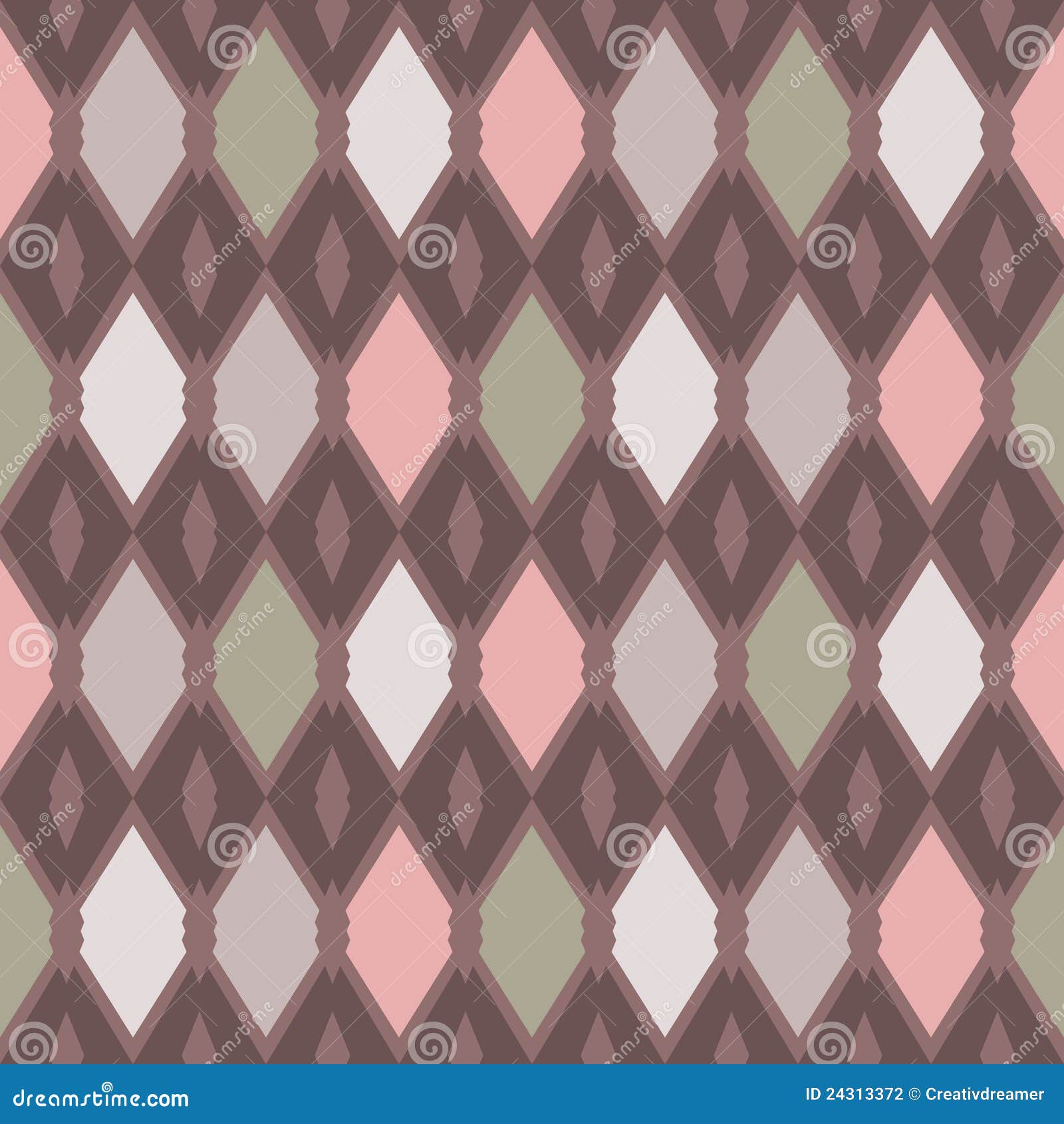 Seamless Diamond Shape Background Pattern Stock Illustration ...