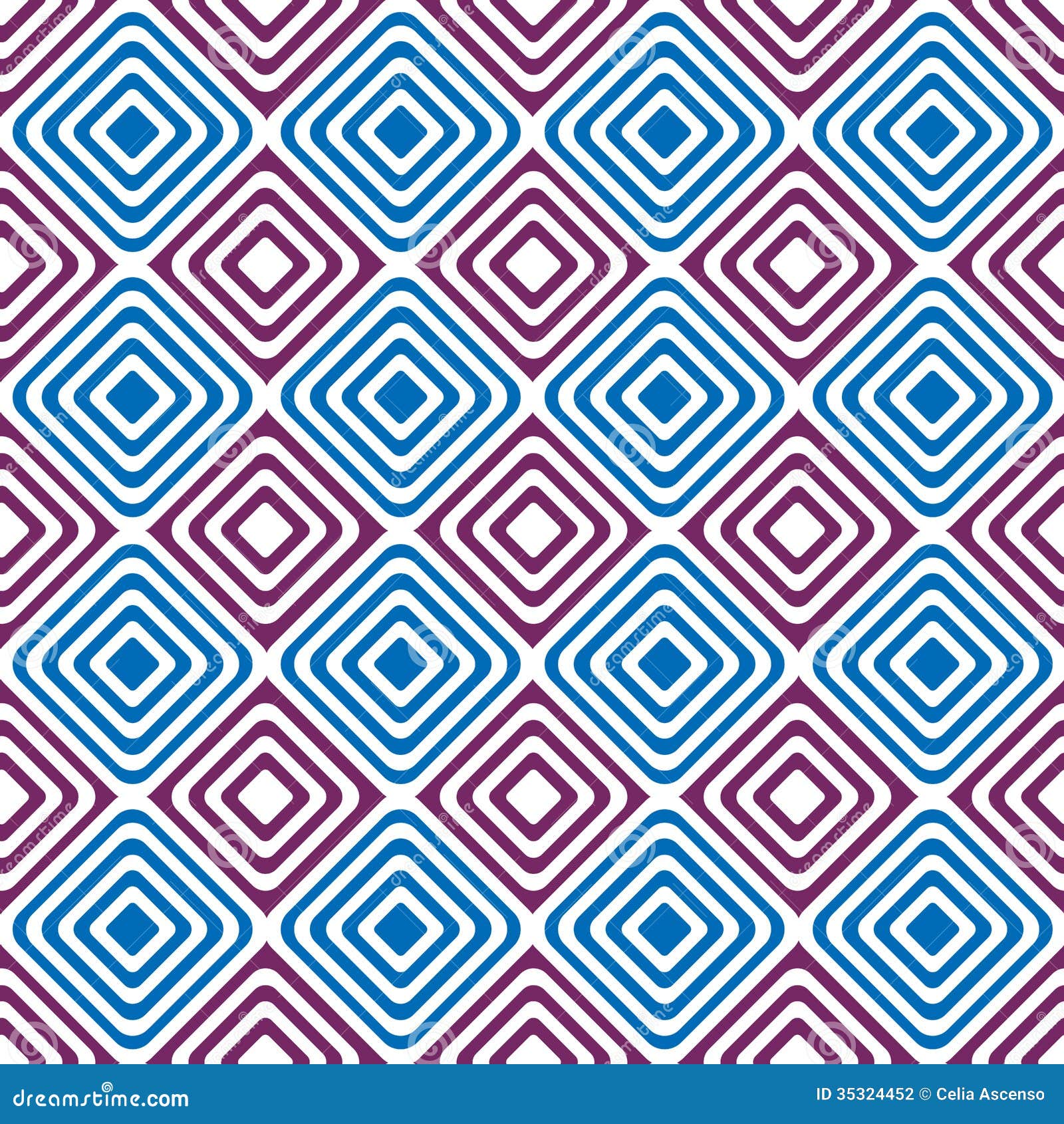 Seamless Diamonds Backgound Pattern Stock Illustration - Illustration ...