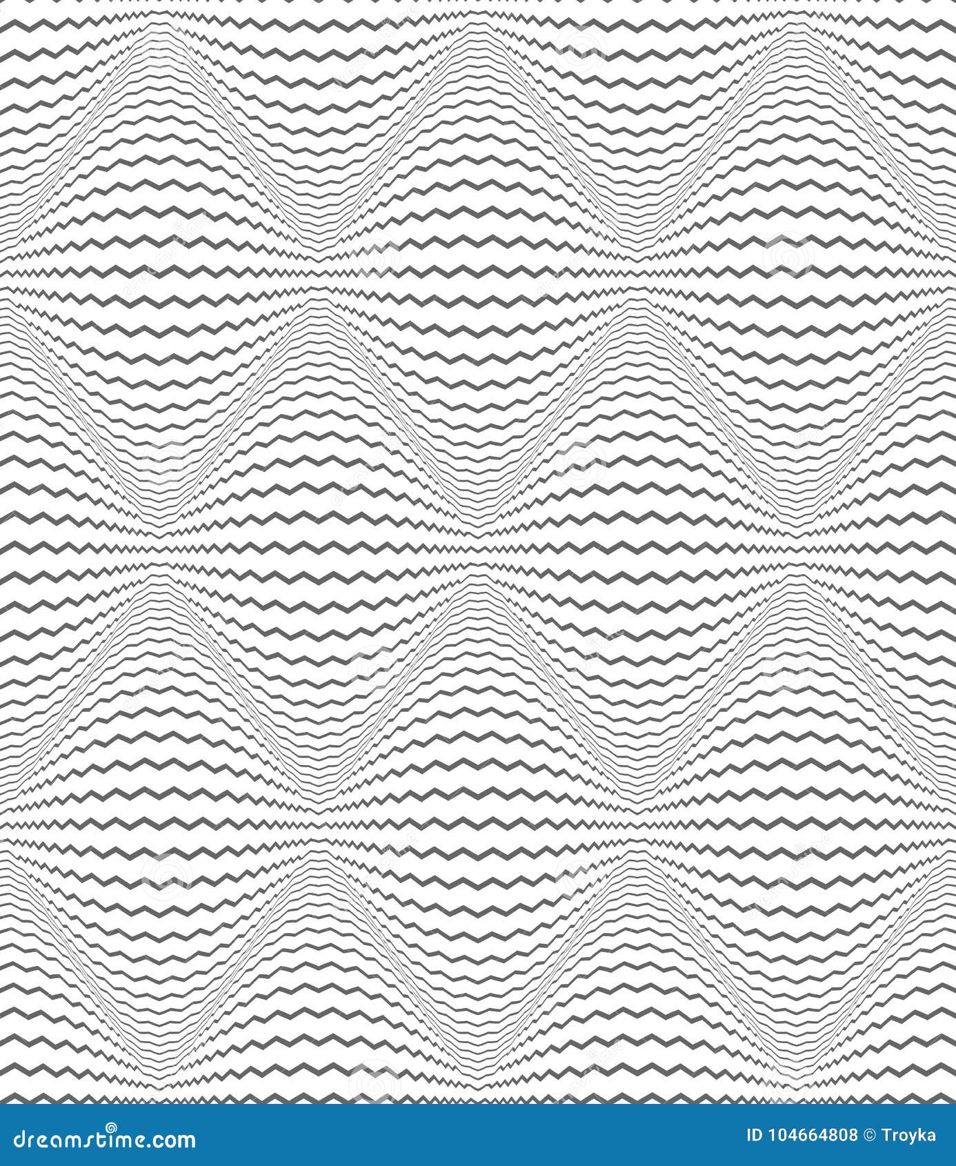Seamless Diamonds 3D Pattern. Zigzag Lines Texture. Stock Vector ...