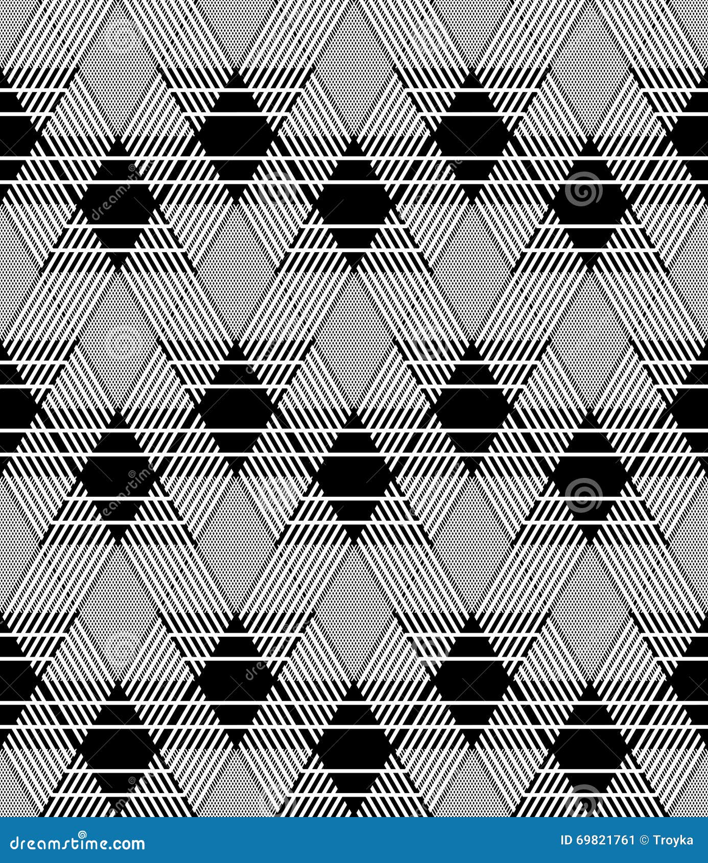 Seamless diamonds pattern. stock vector. Illustration of pattern - 69821761