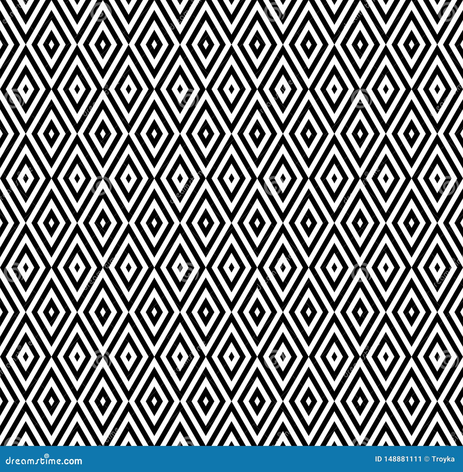 Seamless Diamonds Pattern. Geometric Texture Stock Vector ...