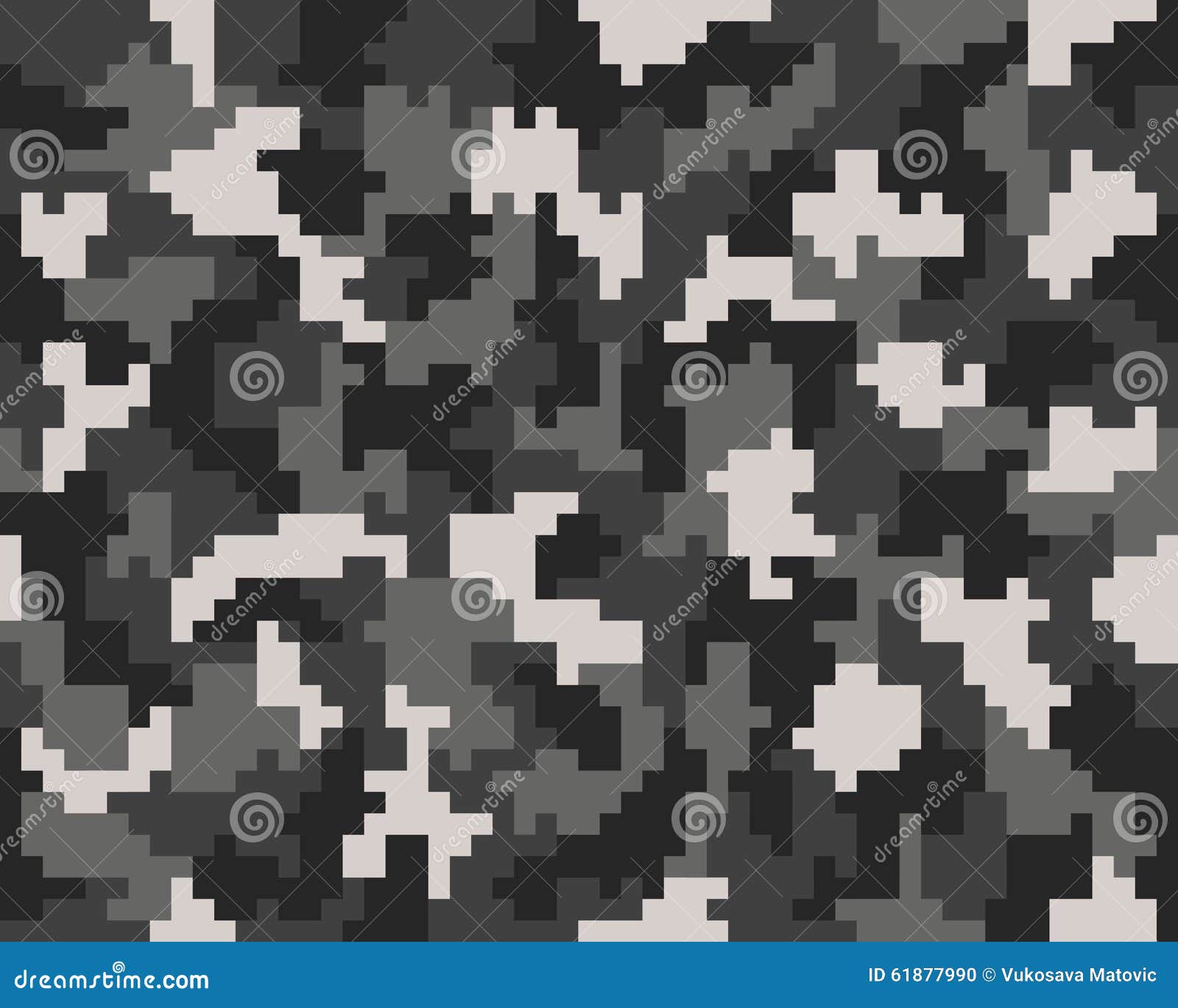 Seamless Digital Camouflage Stock Illustration - Illustration of ...