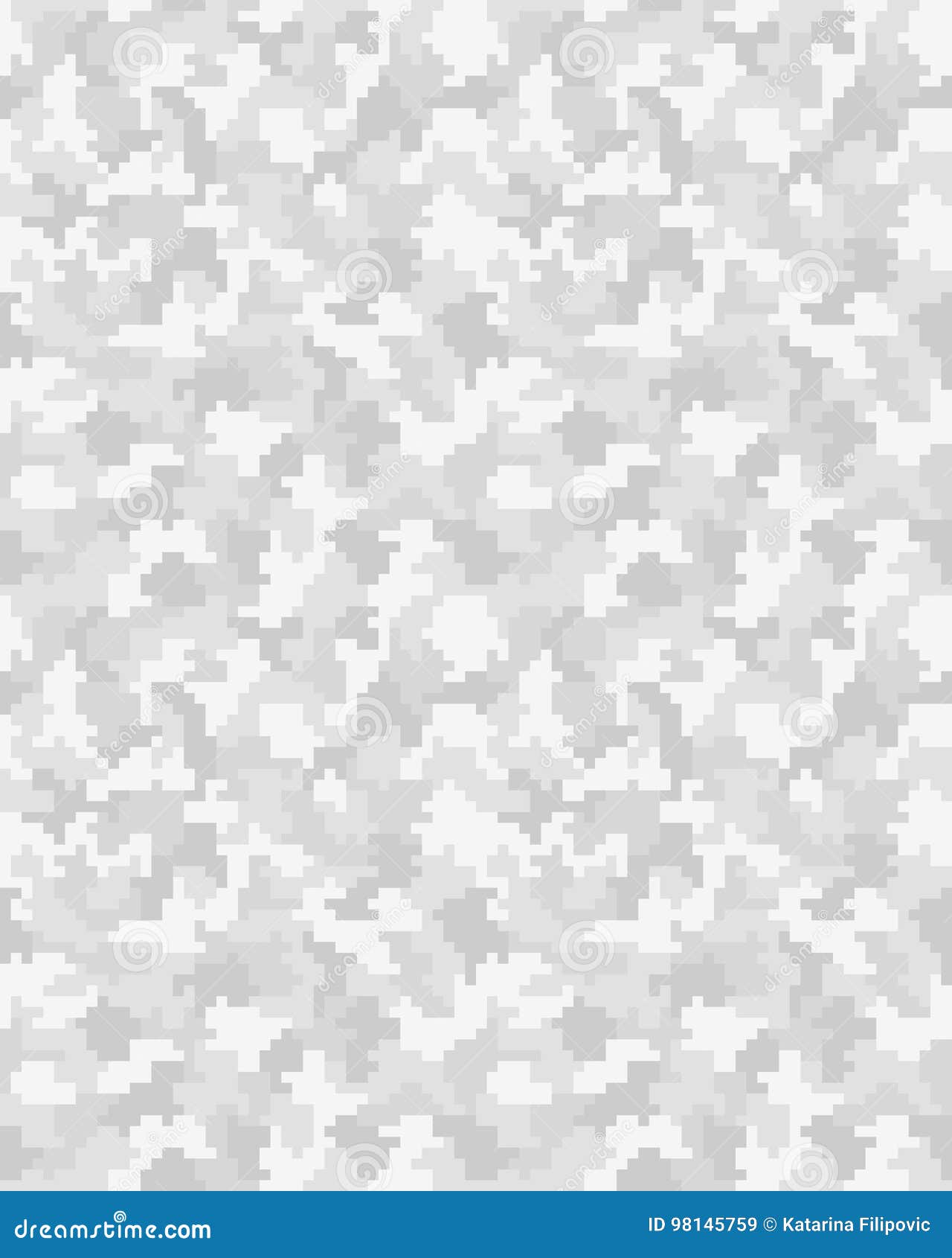 Seamless Digital Camouflage Pattern Stock Illustration - Illustration ...