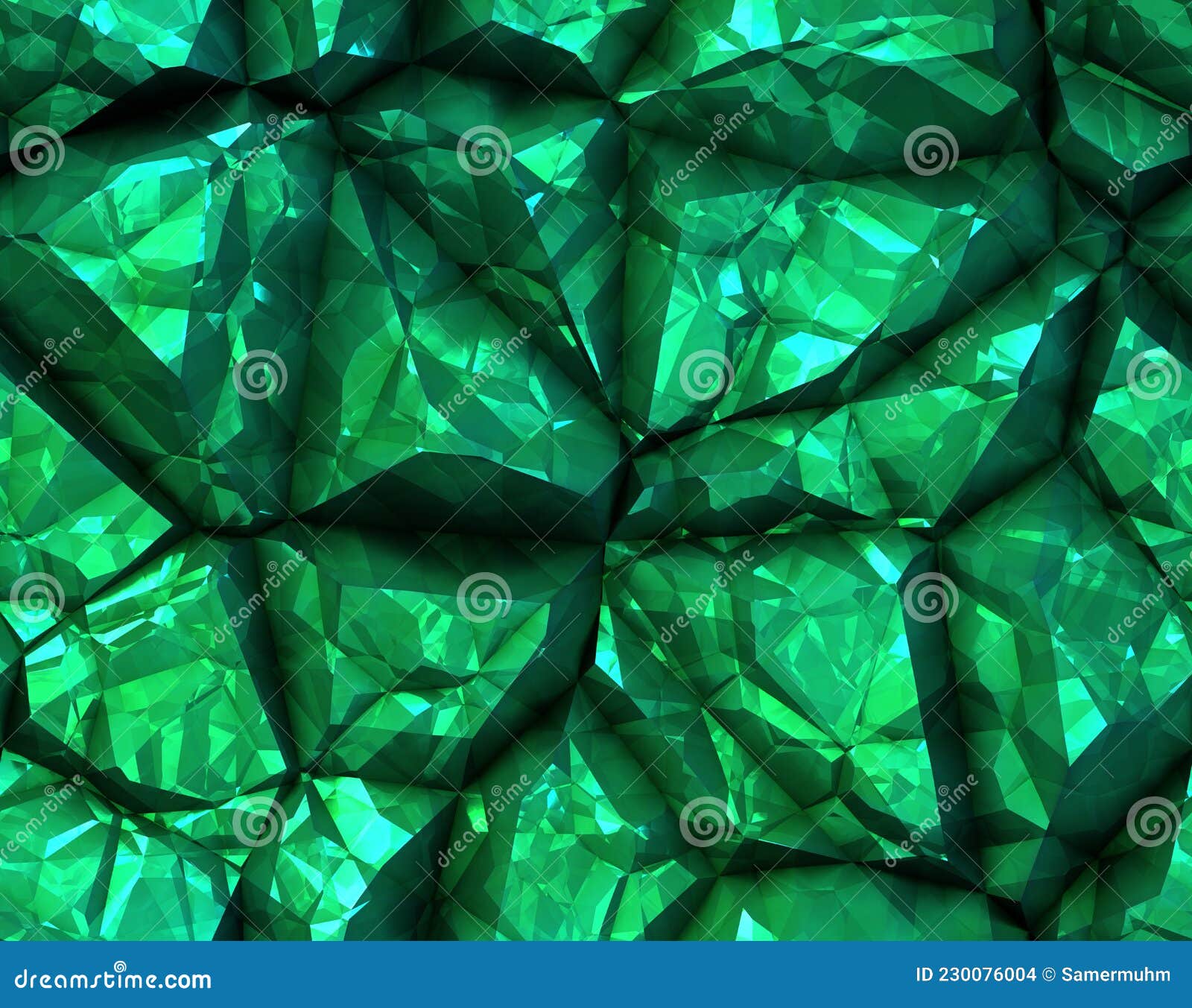 Seamless Digital Illustration Pattern, Abstract 3D Rendering Rocks ...