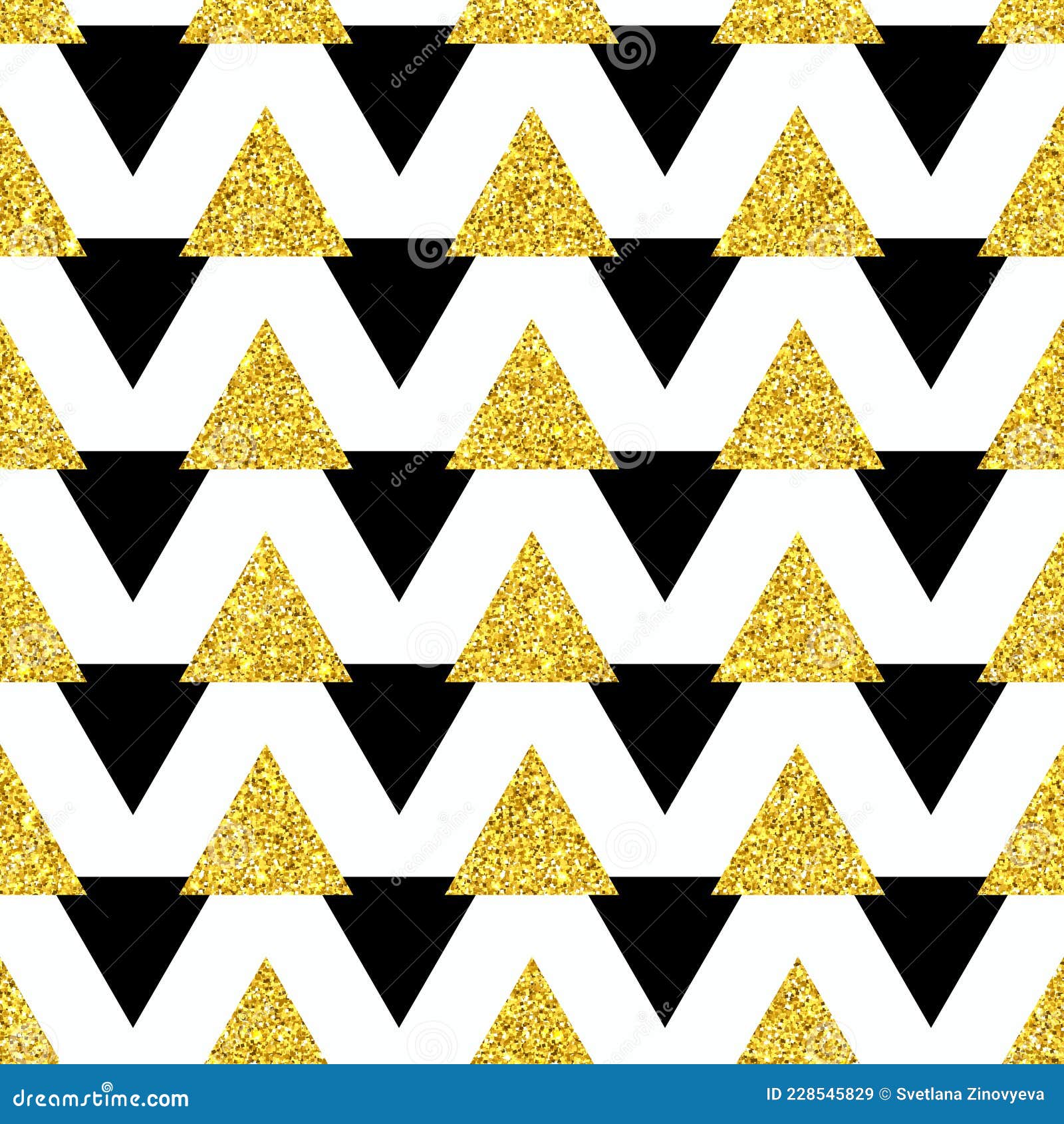 Seamless Digital Pattern for Scrapbooking with Yellow Shiny and Black ...