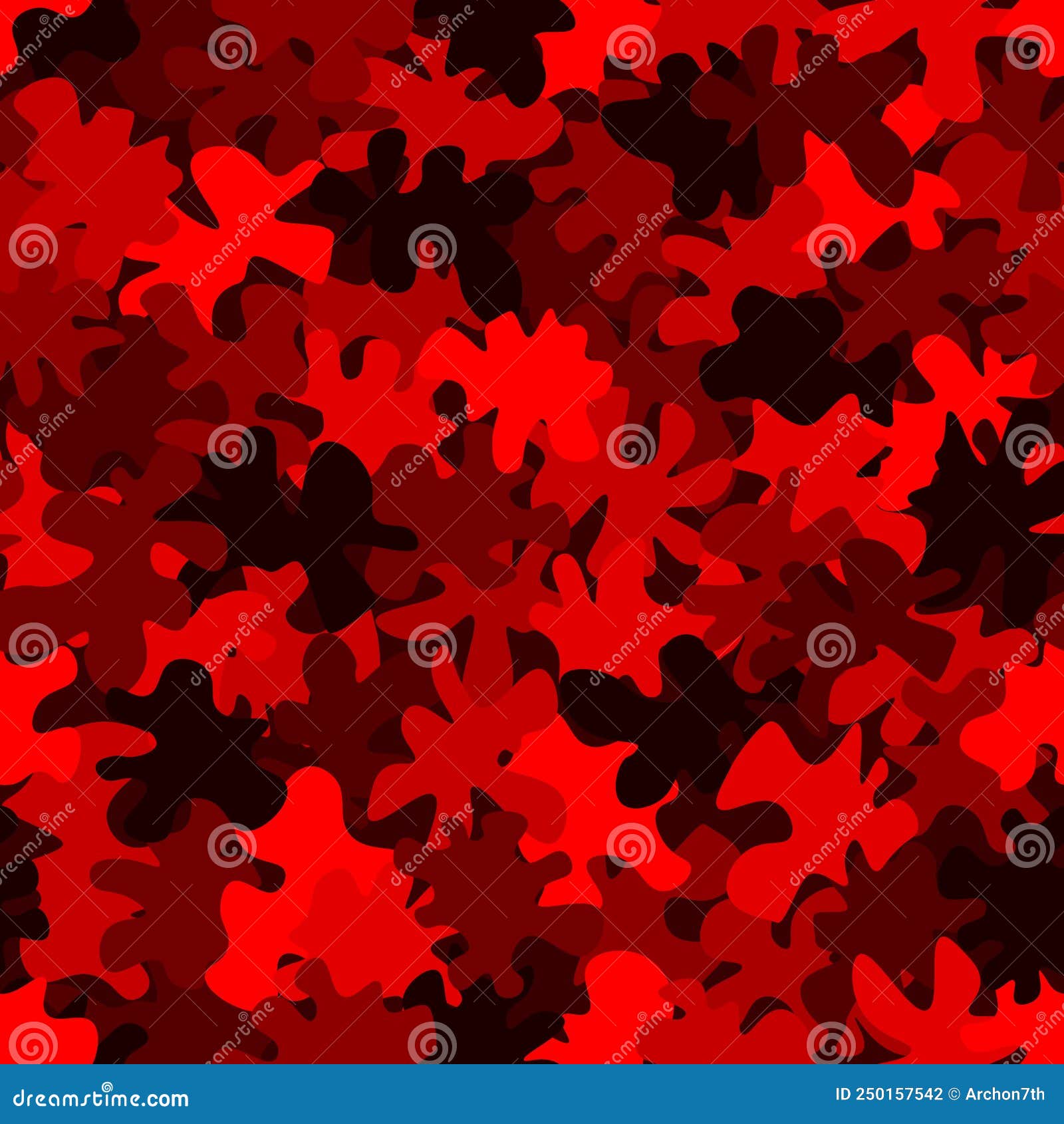 Seamless Digital Ruby Red Camo Texture for Army or Hunting Textile ...