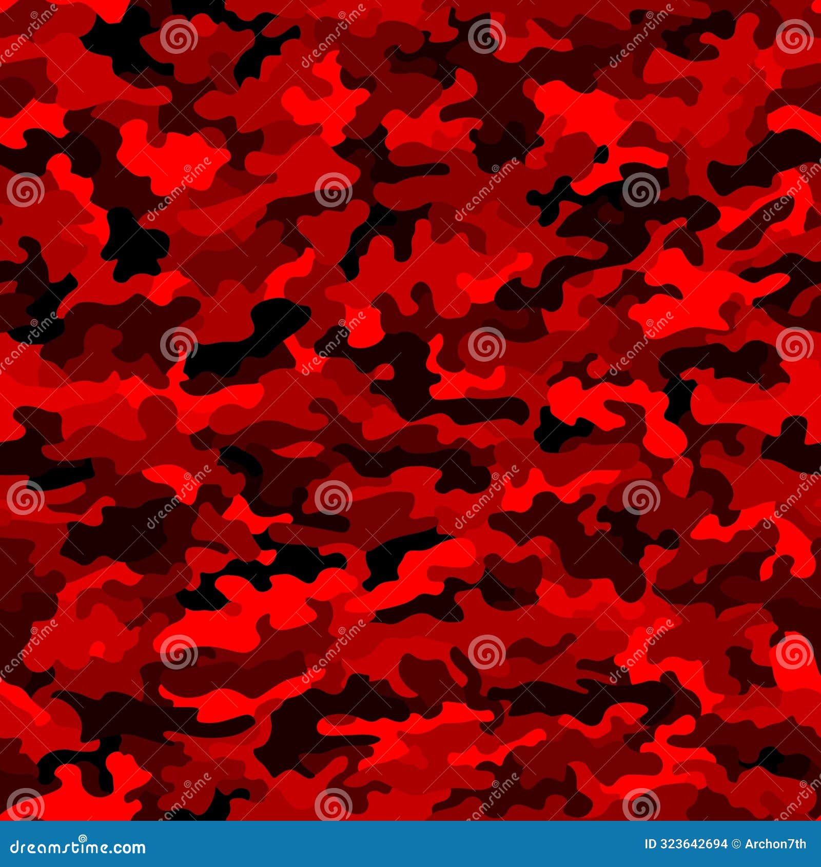 Seamless Digital Ruby Red Camo Texture for Army or Hunting Textile ...