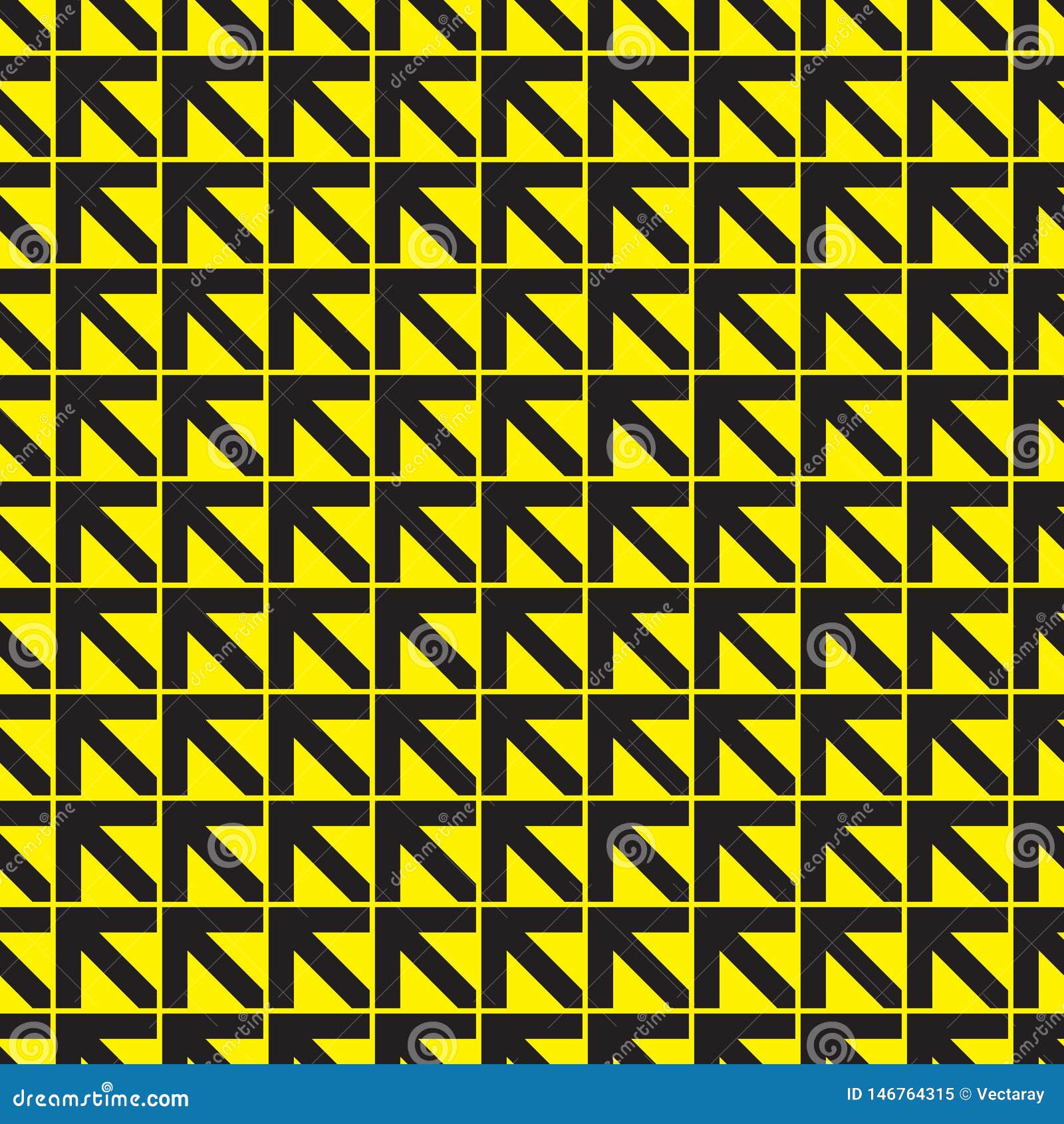 Seamless Direction Arrow Pattern Background Stock Illustration ...