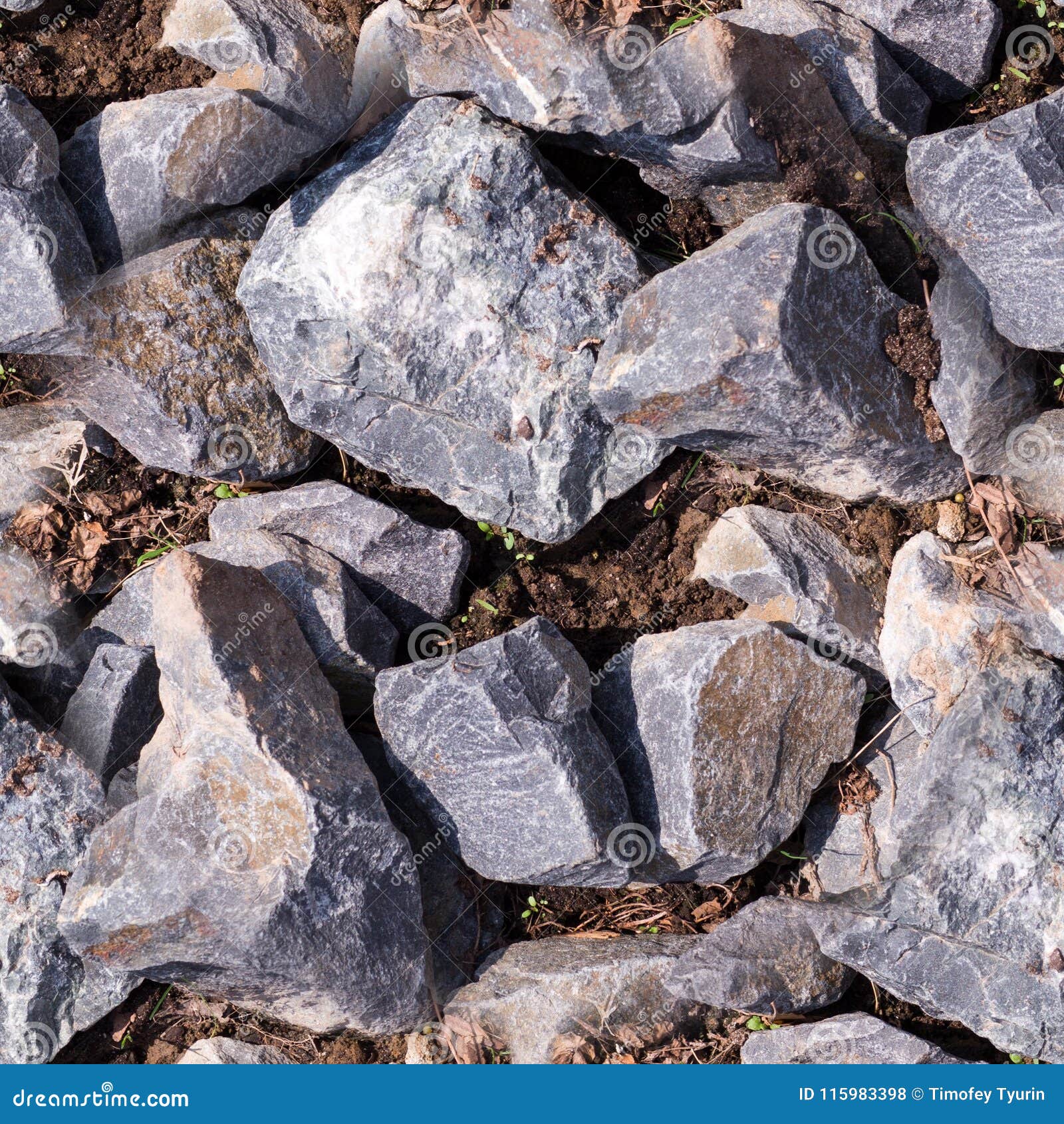 Seamless Dirty Rocks Background, Texture. Nature Stock Photo - Image of ...