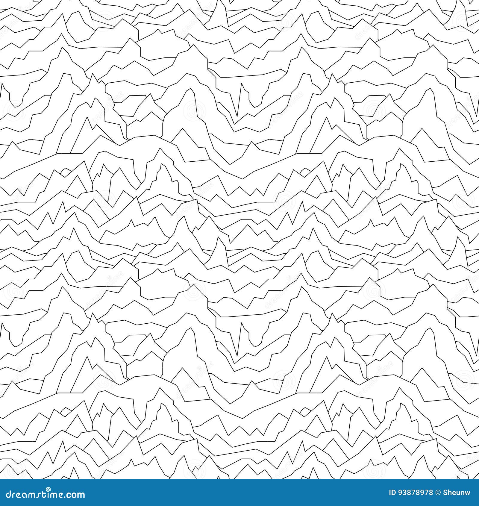 Seamless Distorted Pattern. Abstract Curve Background. White Texture ...