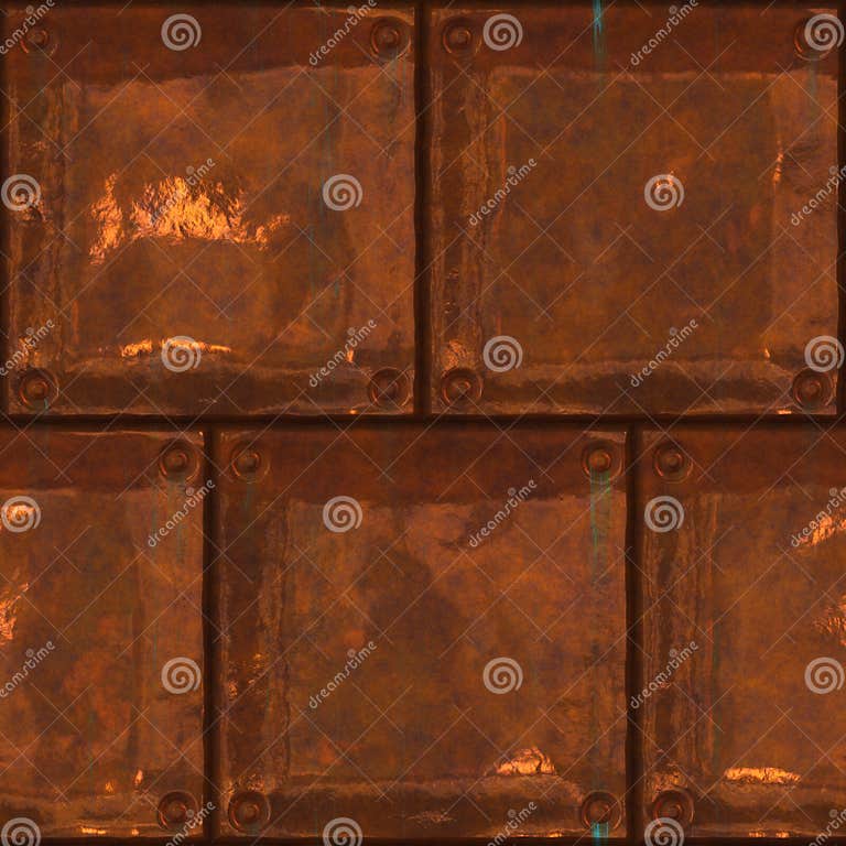 Seamless Distorted Sheet Metal Background Stock Illustration ...