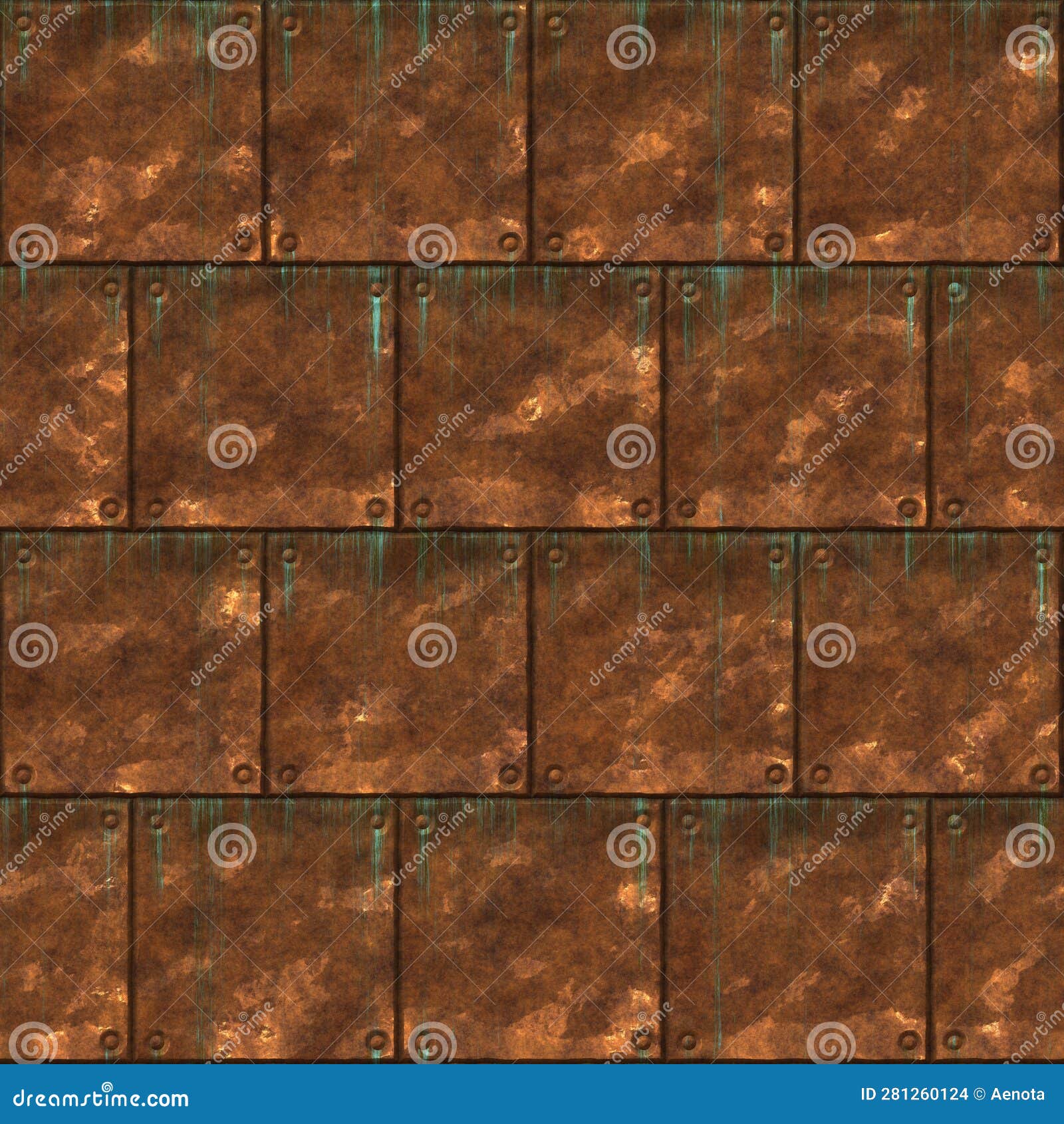 Seamless Distorted Sheet Metal Background Stock Illustration ...