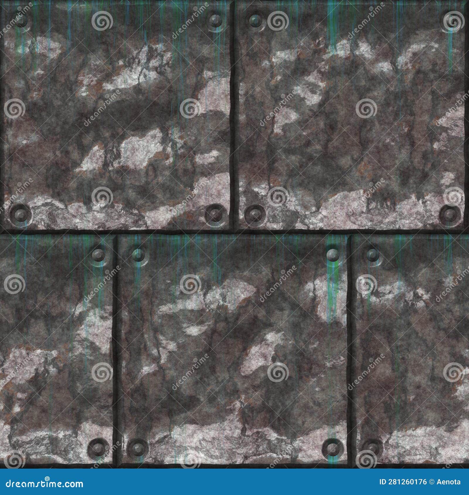 Seamless Distorted Sheet Metal Background Stock Illustration ...