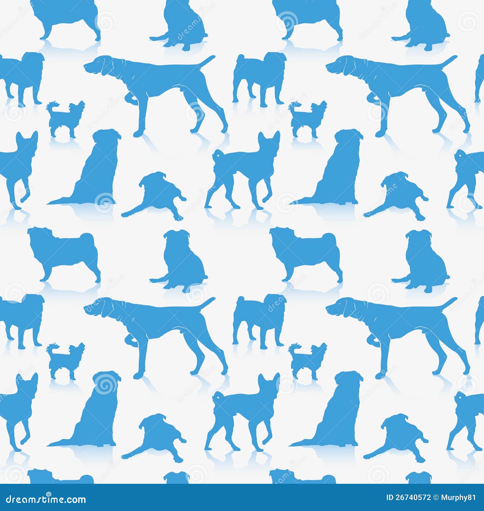 Seamless dog pattern stock vector. Illustration of decor - 26740572