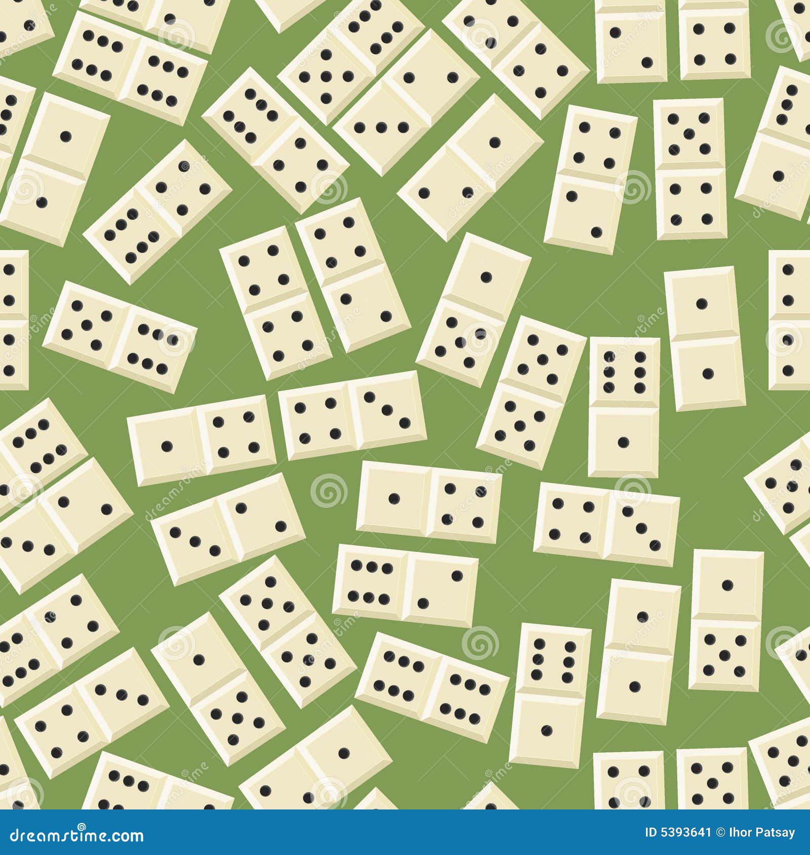 Seamless domino pattern stock vector. Illustration of number - 5393641