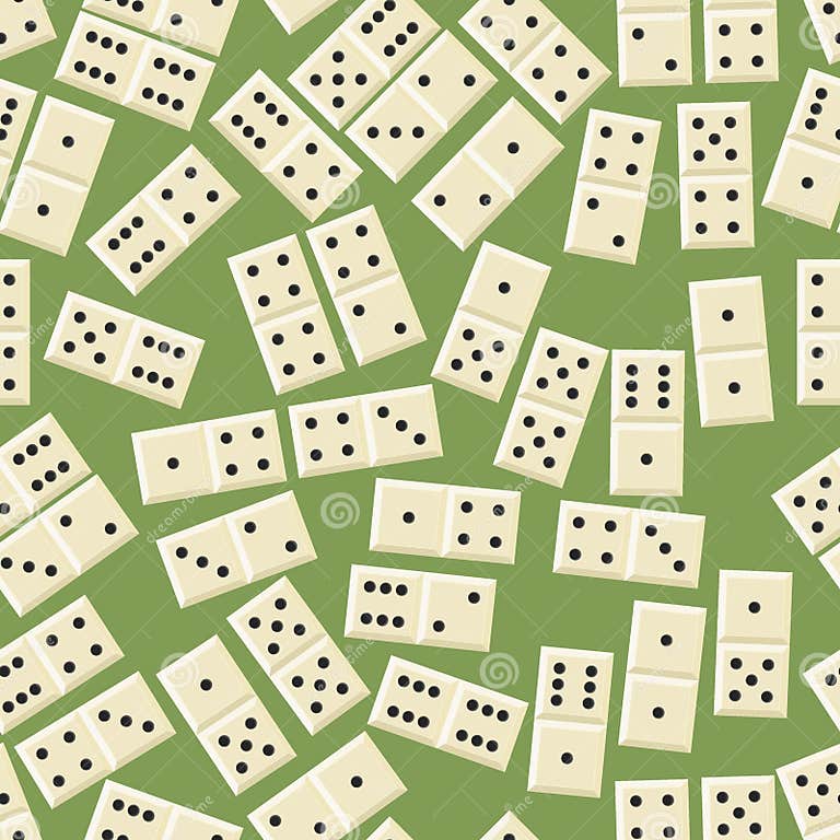 Seamless domino pattern stock vector. Illustration of number - 5393641