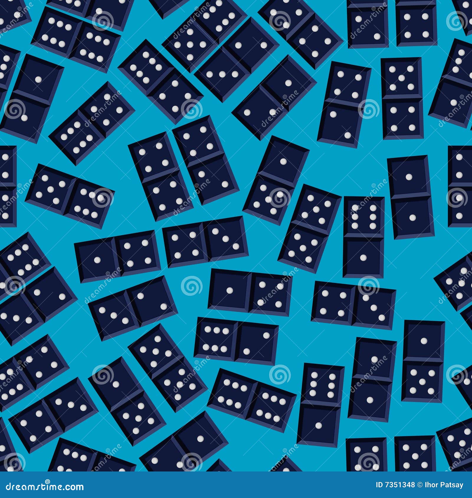 Seamless domino pattern stock vector. Illustration of seamlessly - 7351348