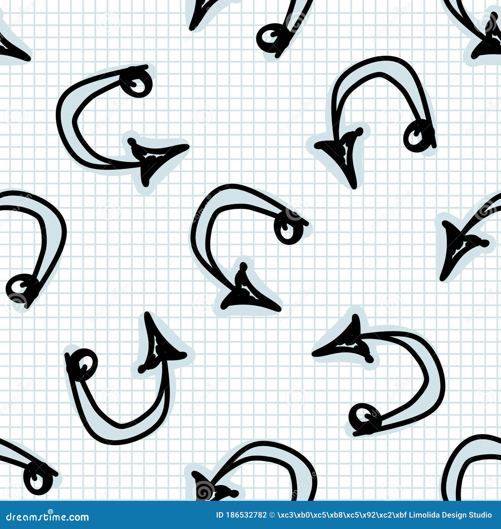 Simple Narrow Alphabet. Thin Handwritten Doodle Font. Vector Handdrown ...