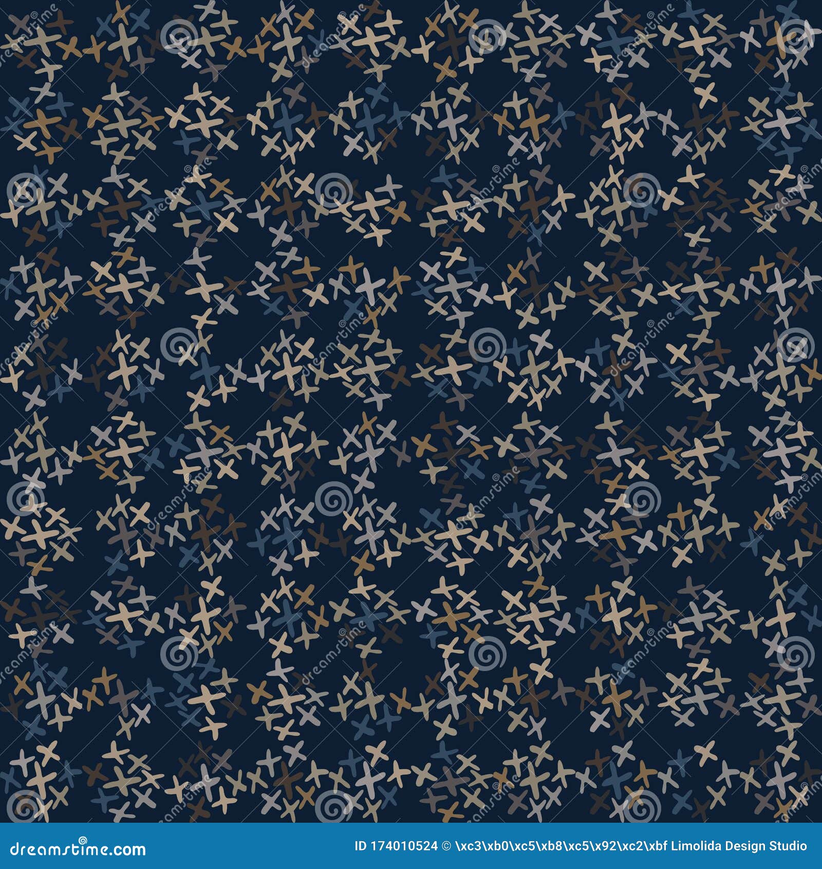 Seamless Doodle Criss Cross Vector Pattern. Modern Hand Drawn Scratch ...