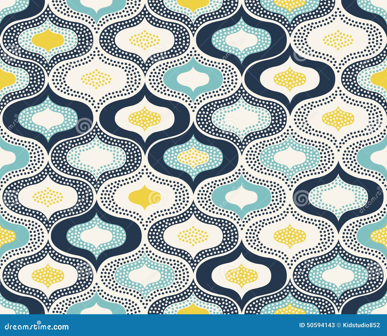 Seamless Doodle Dots Pattern Stock Vector - Illustration of fabric ...