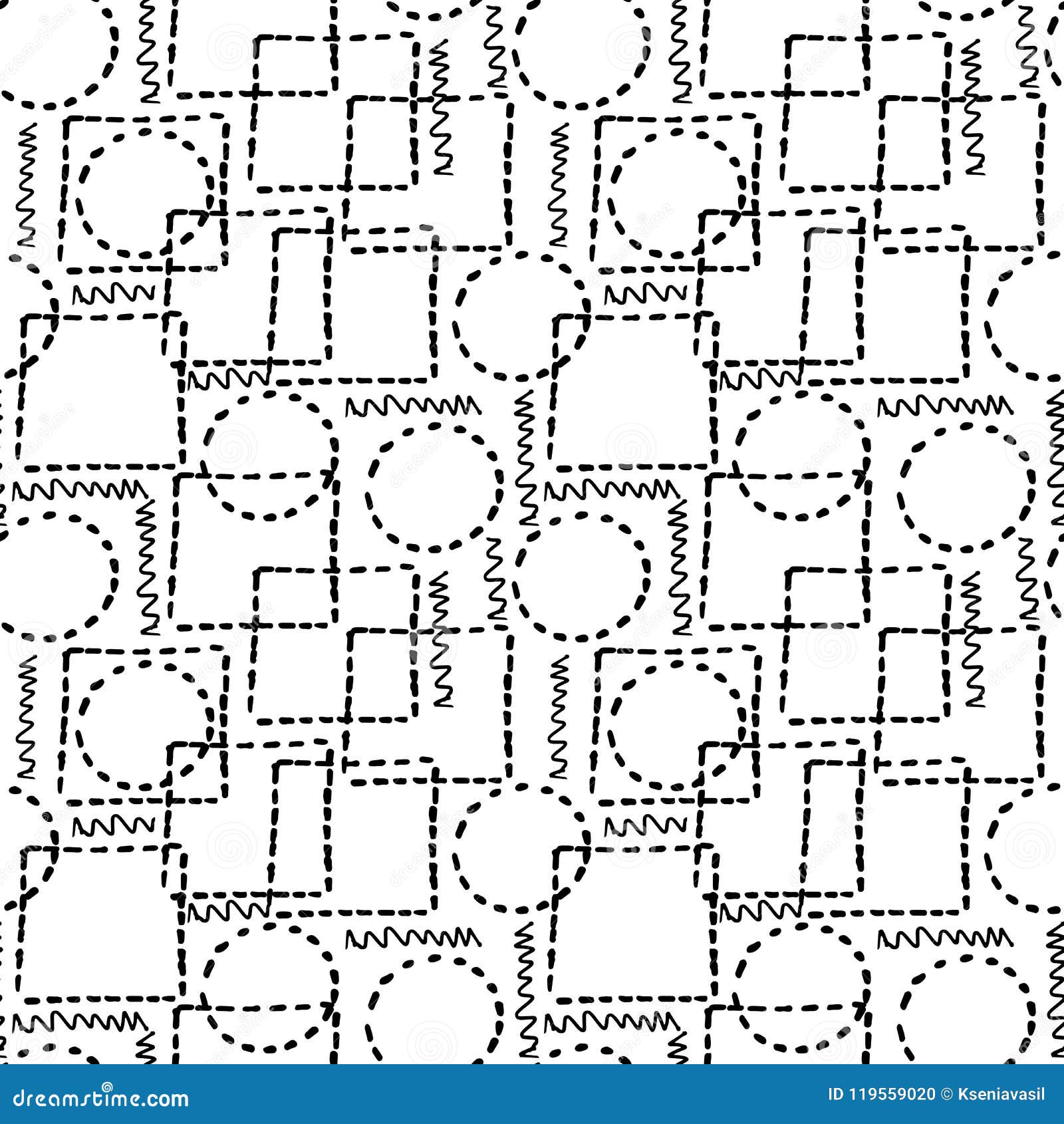 Seamless Doodle pattern stock vector. Illustration of pattern - 119559020 Seamless Doodle pattern stock vector. Illustration of pattern - 119559020