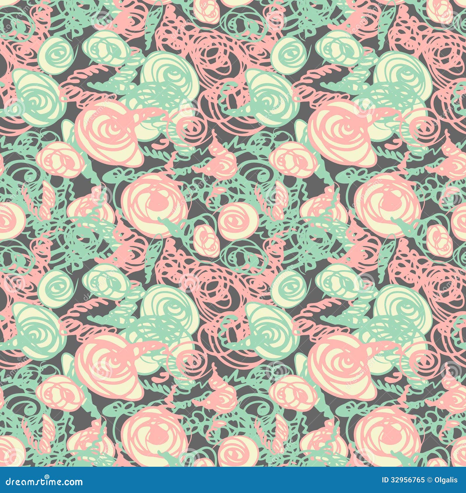 Seamless doodle pattern stock illustration. Illustration of line - 32956765