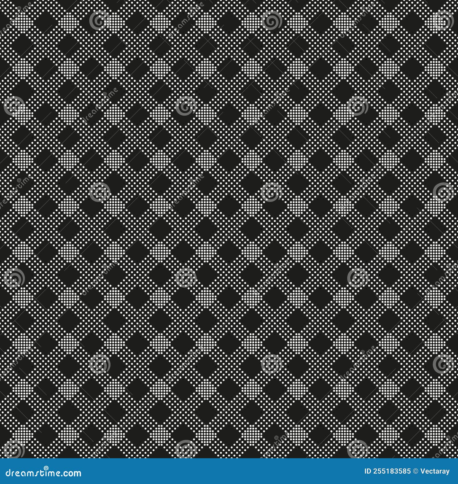 Seamless Geometric Dot Check Pattern Background Stock Illustration ...