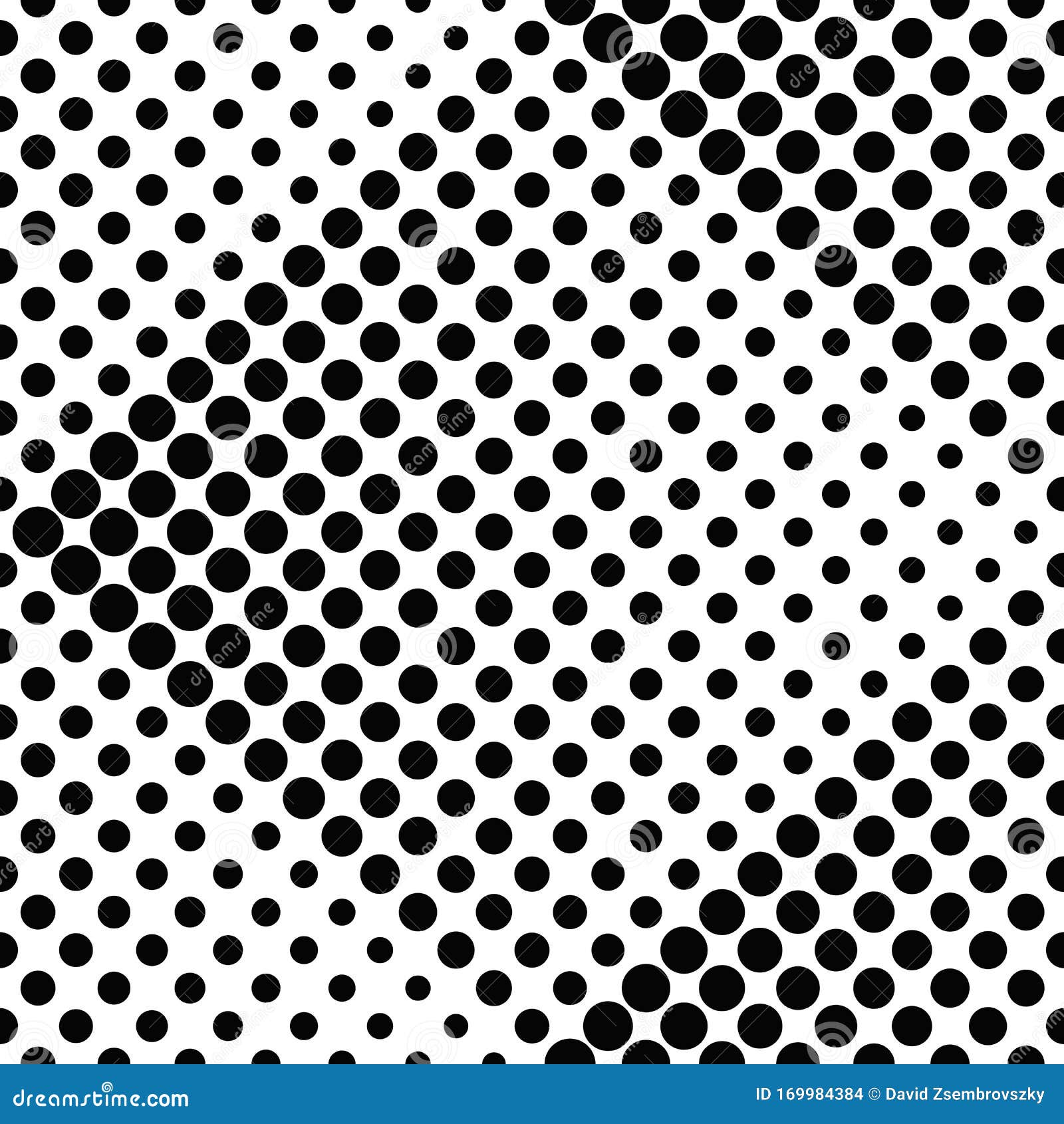 Black and White Dot Pattern Background Design Stock Vector ...