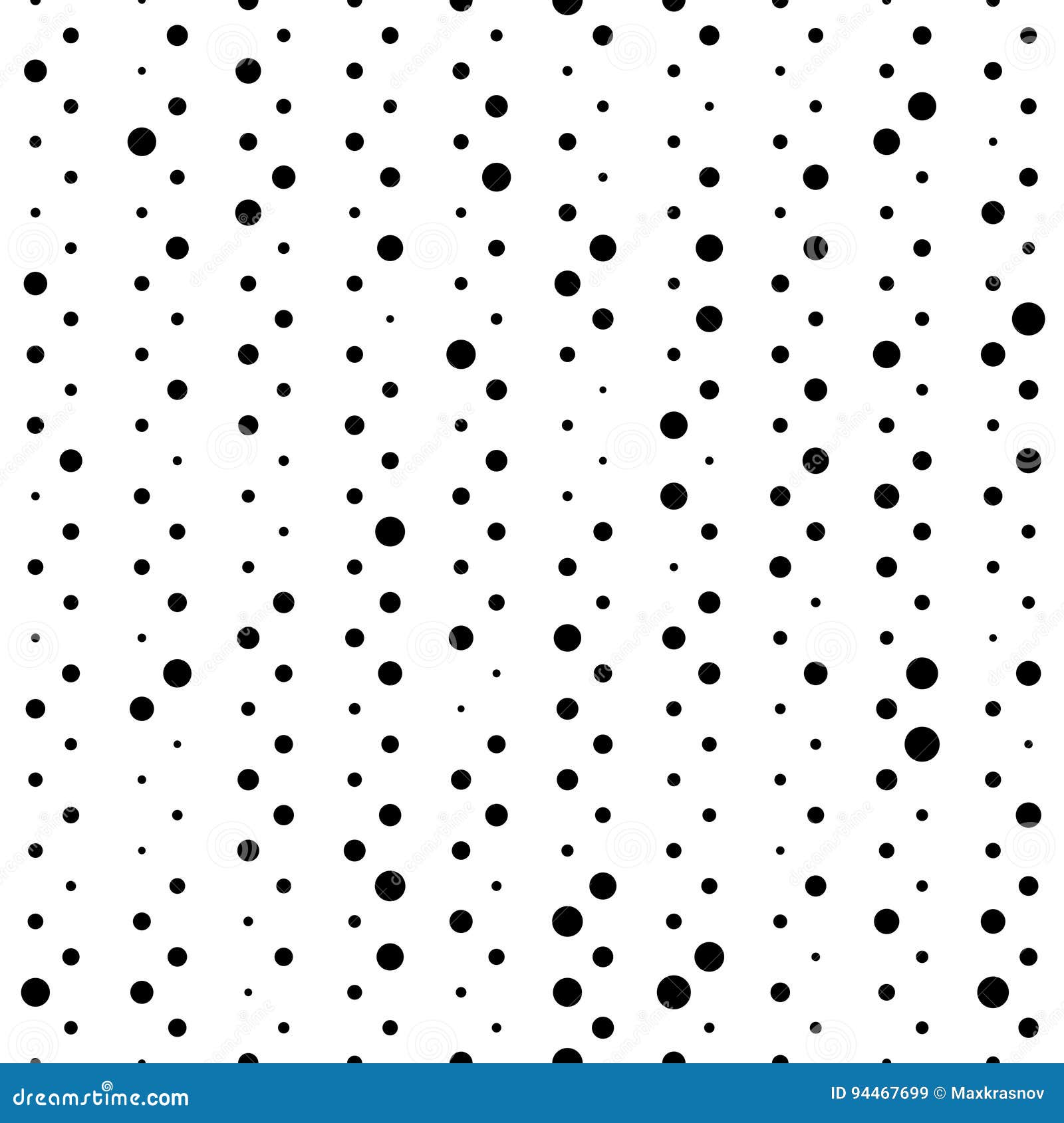 Seamless Dots Pattern stock vector. Illustration of round - 94467699