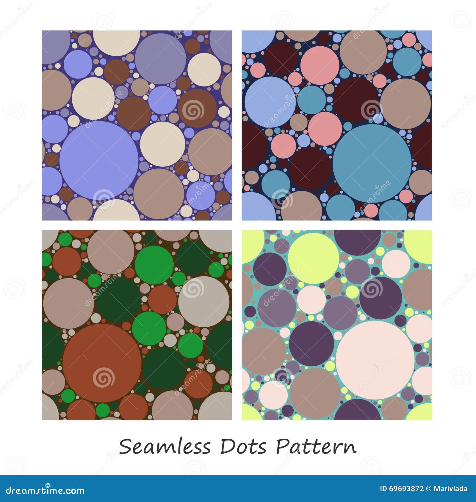 Seamless dots pattern stock vector. Illustration of decorative - 69693872