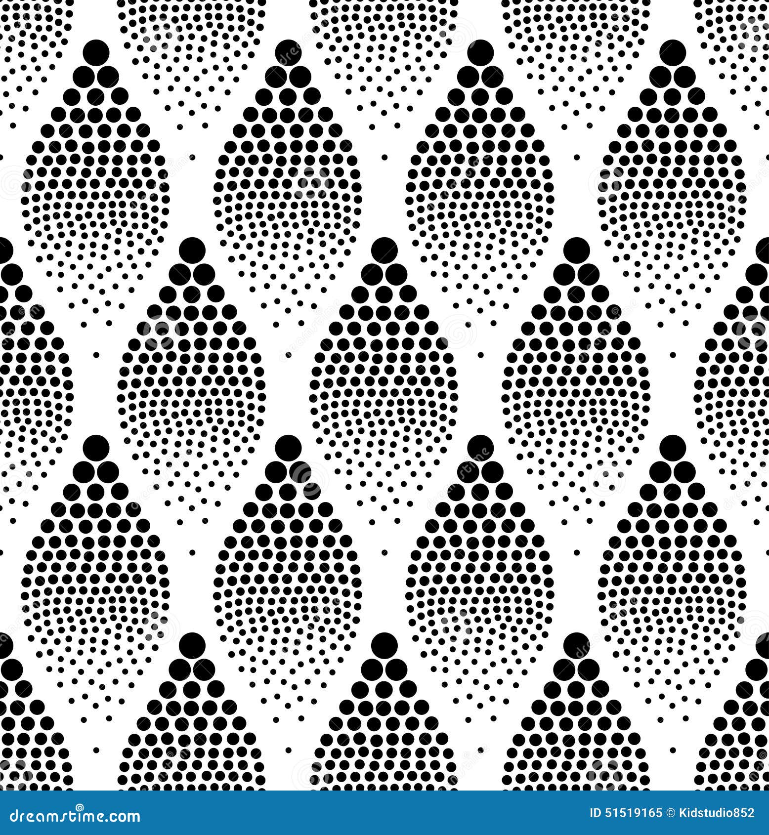 Seamless Dots Texture Geometric Pattern Stock Vector - Illustration of ...