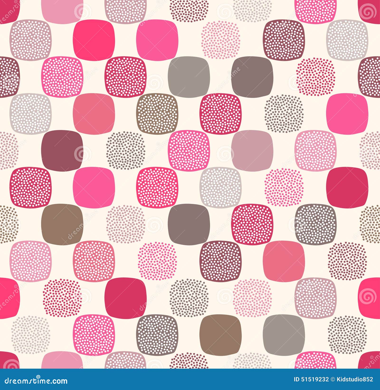 Seamless Dots Texture Geometric Pattern Stock Vector - Illustration of ...