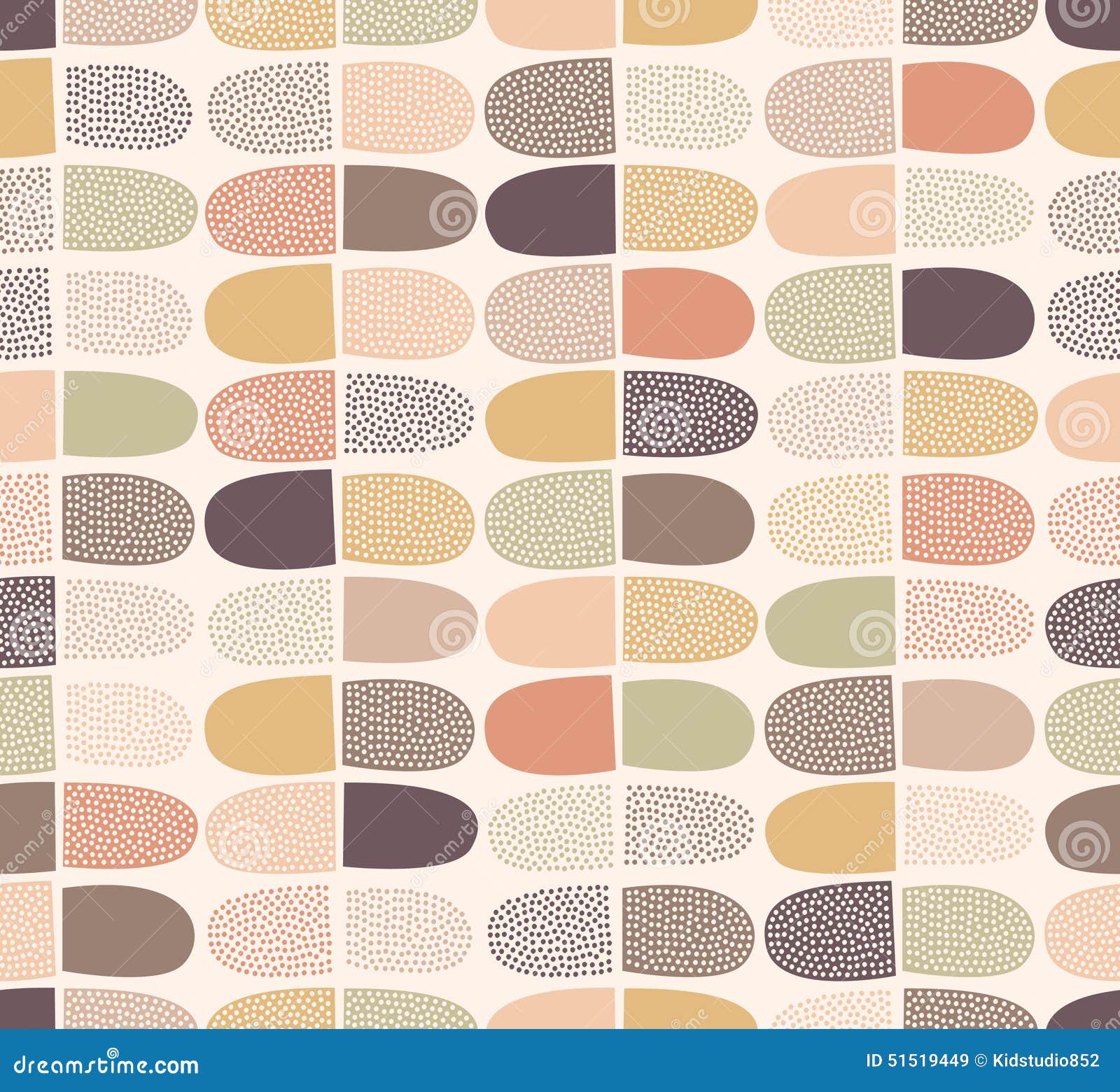 Seamless Dots Texture Geometric Pattern Stock Vector - Illustration of ...