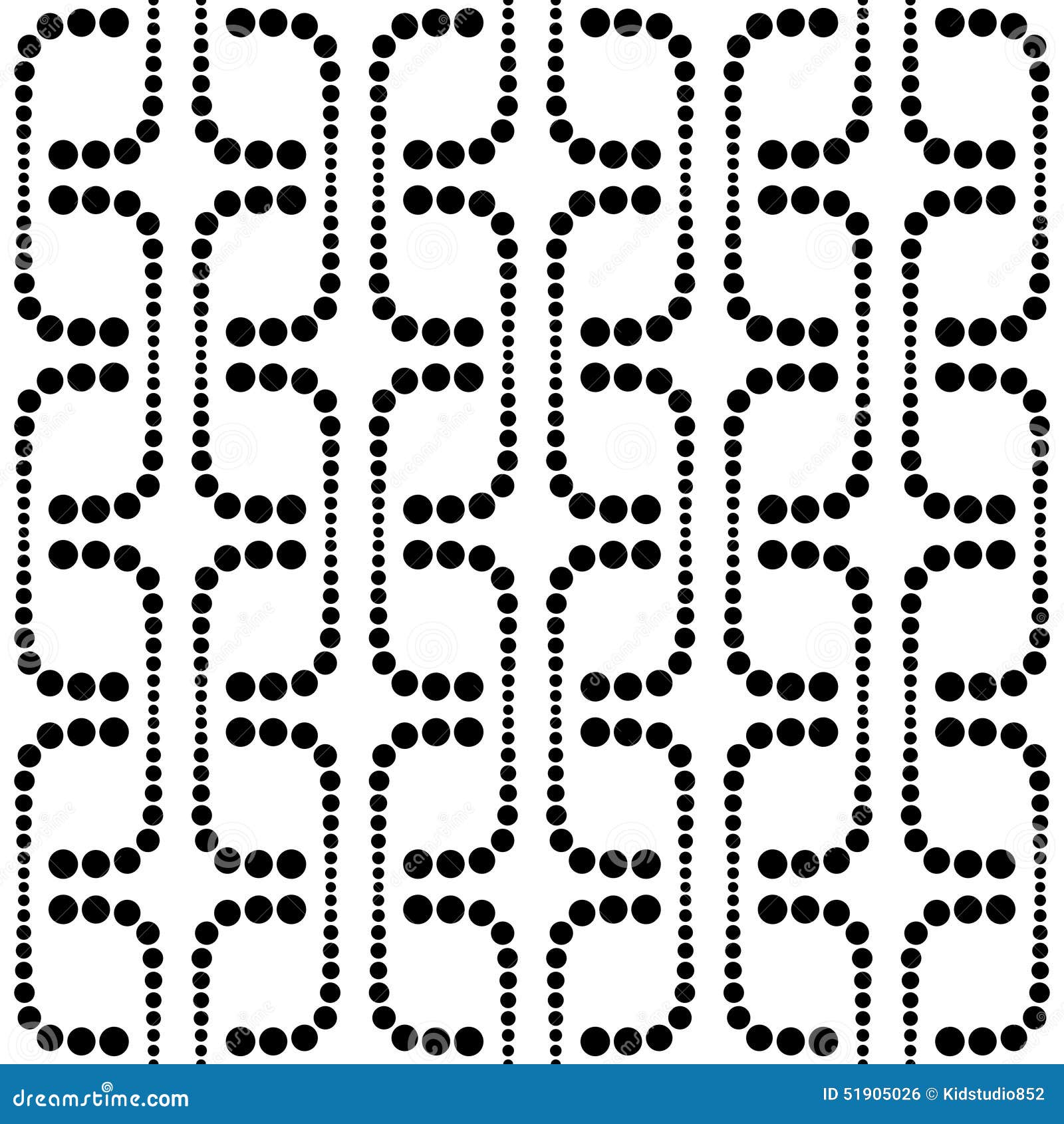 Seamless Dotted Geometric Pattern Stock Vector - Illustration of circle ...