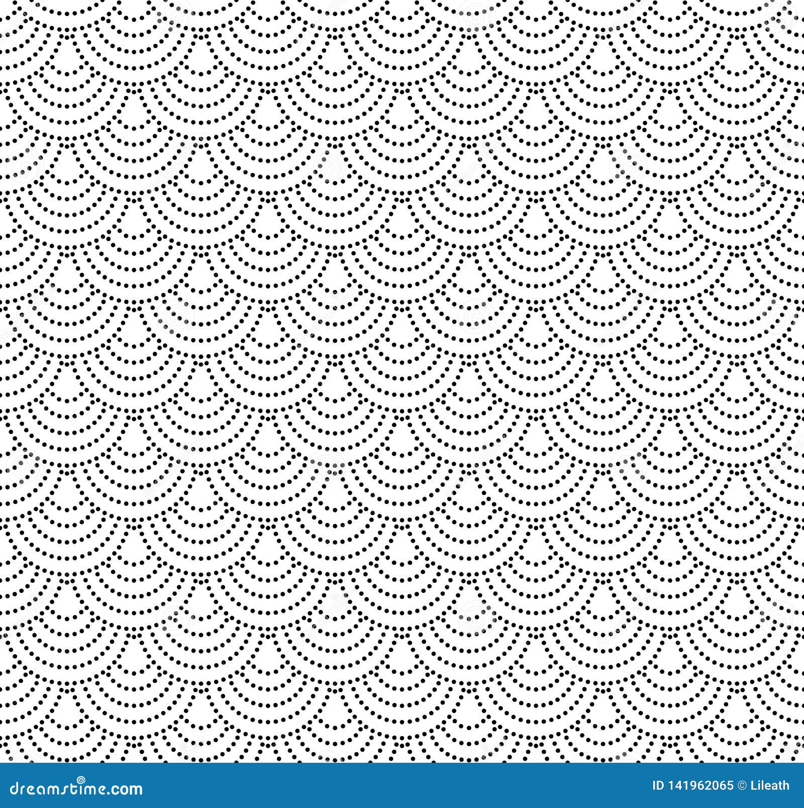 Seamless Dotted Pattern with Semicircular Scales Stock Vector ...