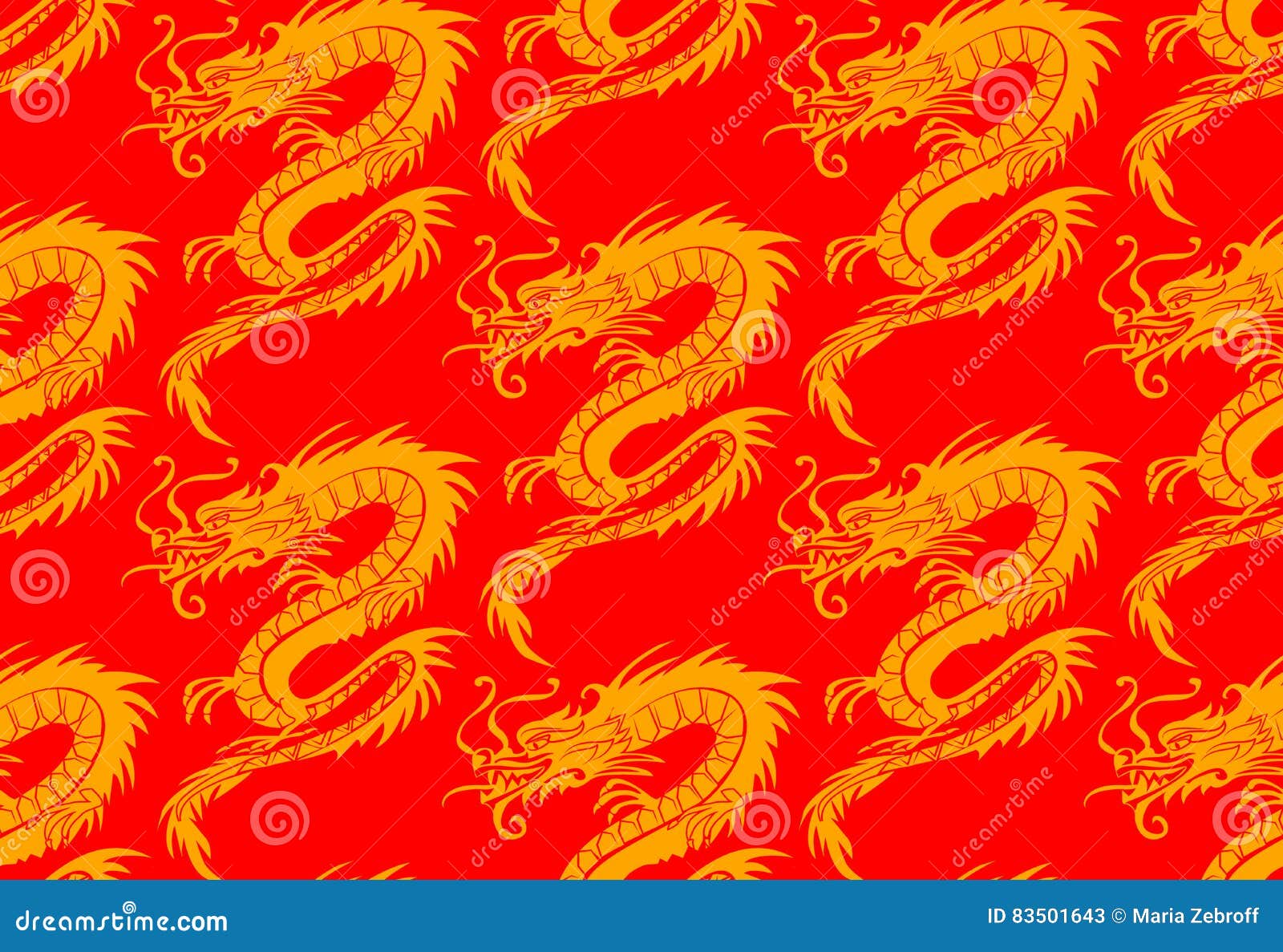 Seamless dragons pattern stock vector. Illustration of backdrop - 83501643