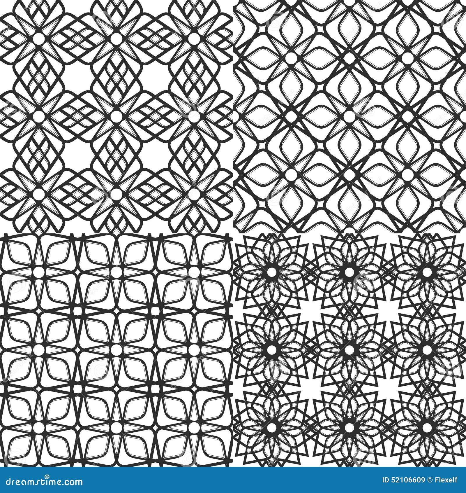 Seamless drawing stock vector. Illustration of curve - 52106609