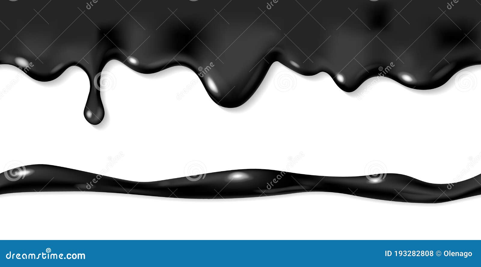 Seamless Dripping Black Liquid Stock Vector - Illustration of backdrop ...