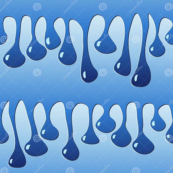 Seamless Dripping Water Pattern Stock Vector - Illustration of ...