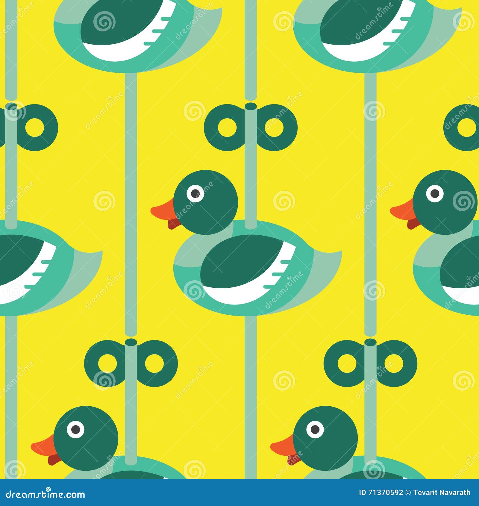 Seamless Duck Pattern Stock Image | CartoonDealer.com #63493015