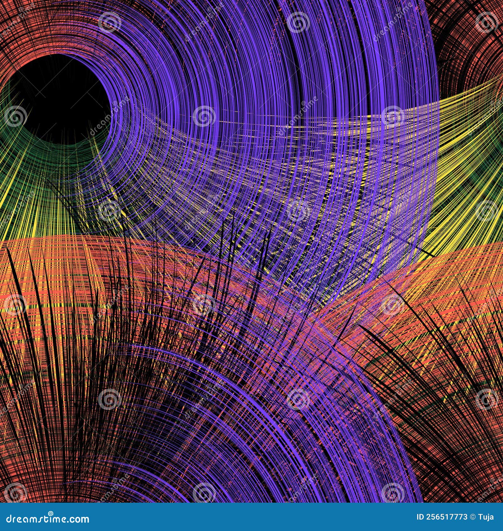 Seamless Dynamic Background with Rainbow Intersecting Funnel and Disk ...