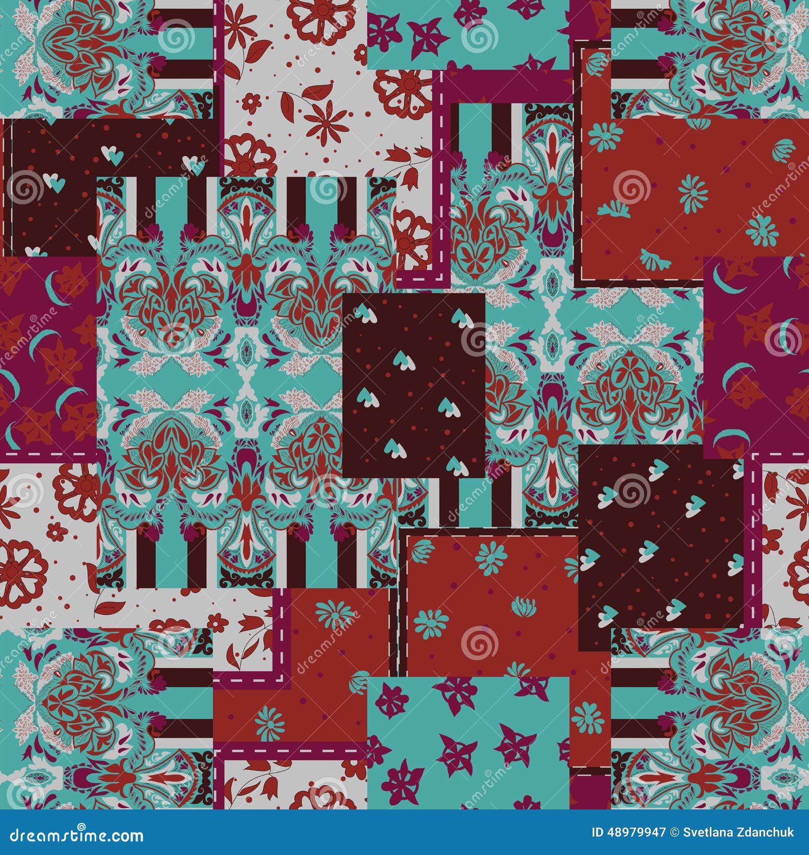 Seamless east pattern stock illustration. Illustration of decoration ...