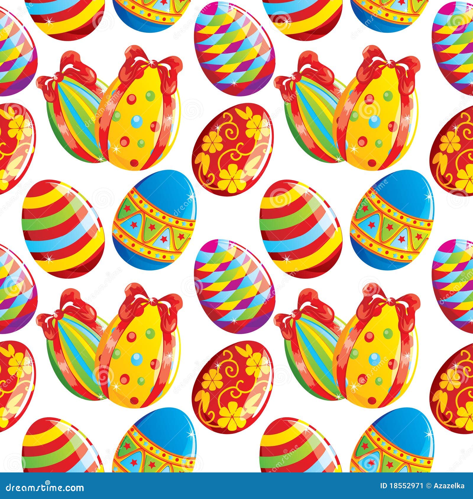 Seamless Easter background stock vector. Illustration of festive - 18552971