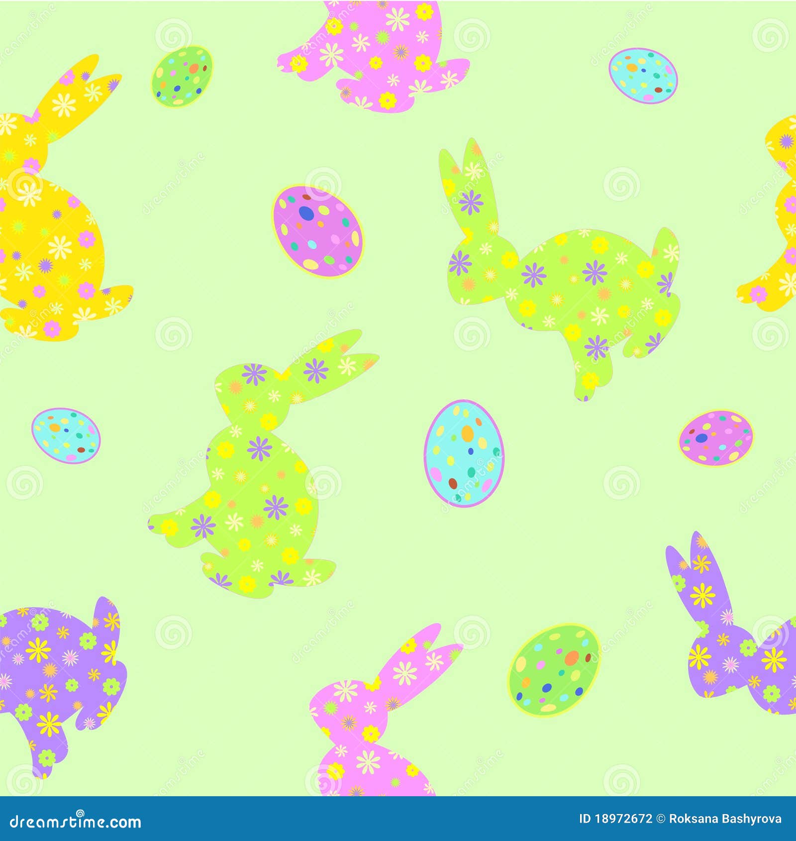 Seamless easter pattern stock vector. Illustration of celebration ...