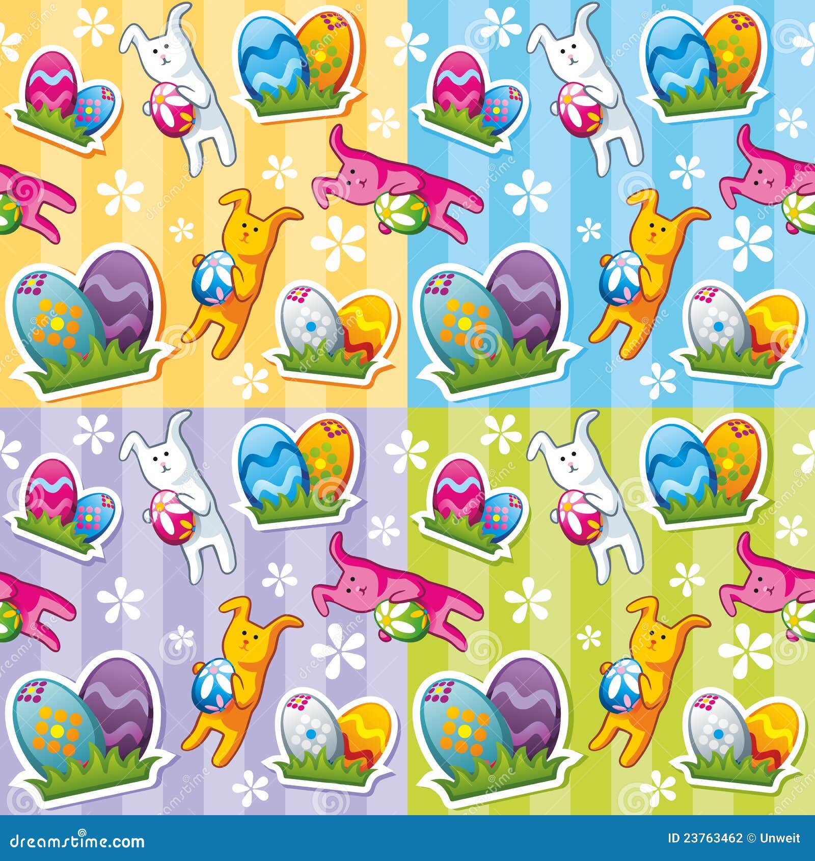 Seamless easter pattern stock illustration. Illustration of decoration ...